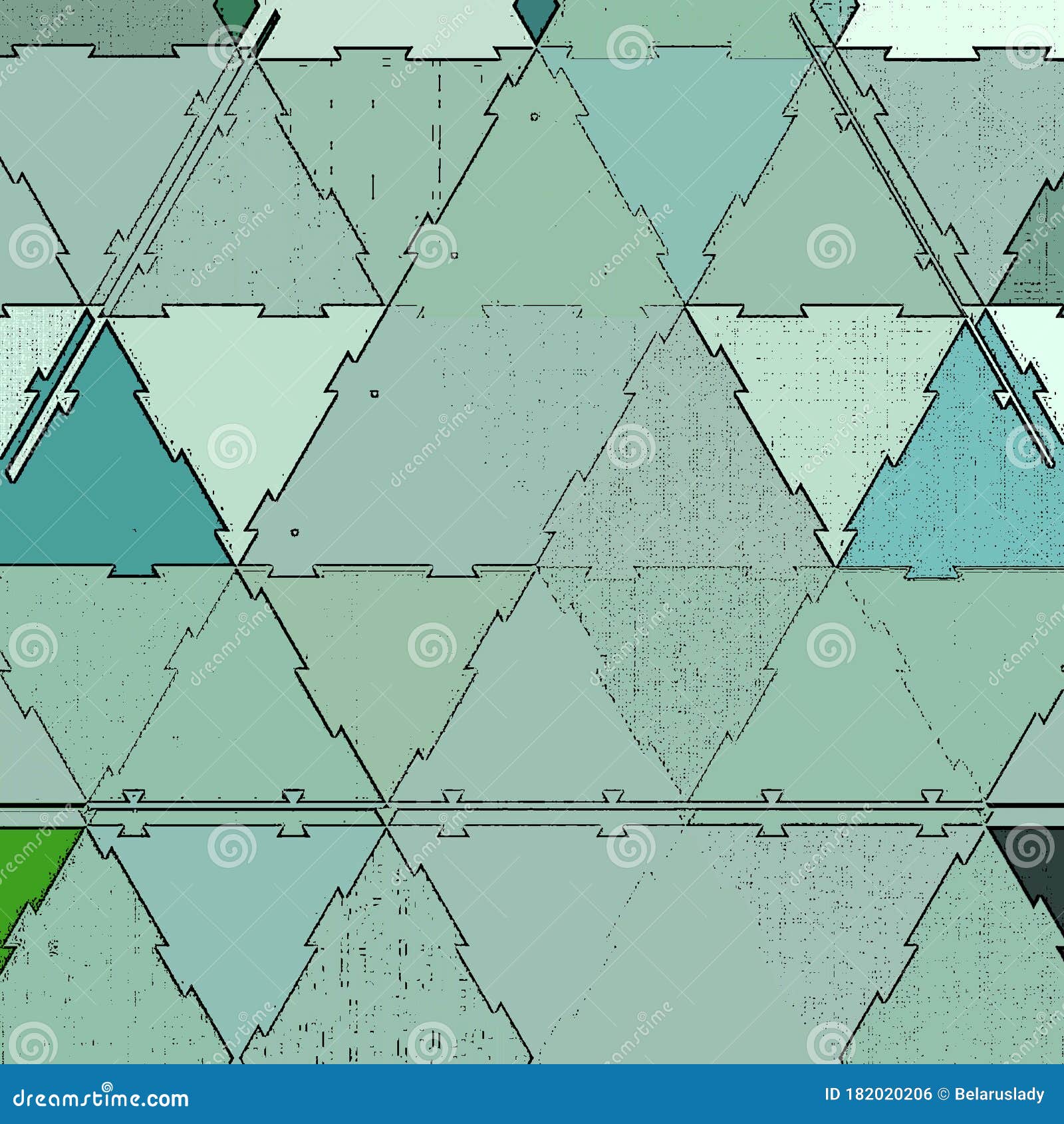Pastel Triangles Texture Blue Background or Continuous Pattern. Mint ...