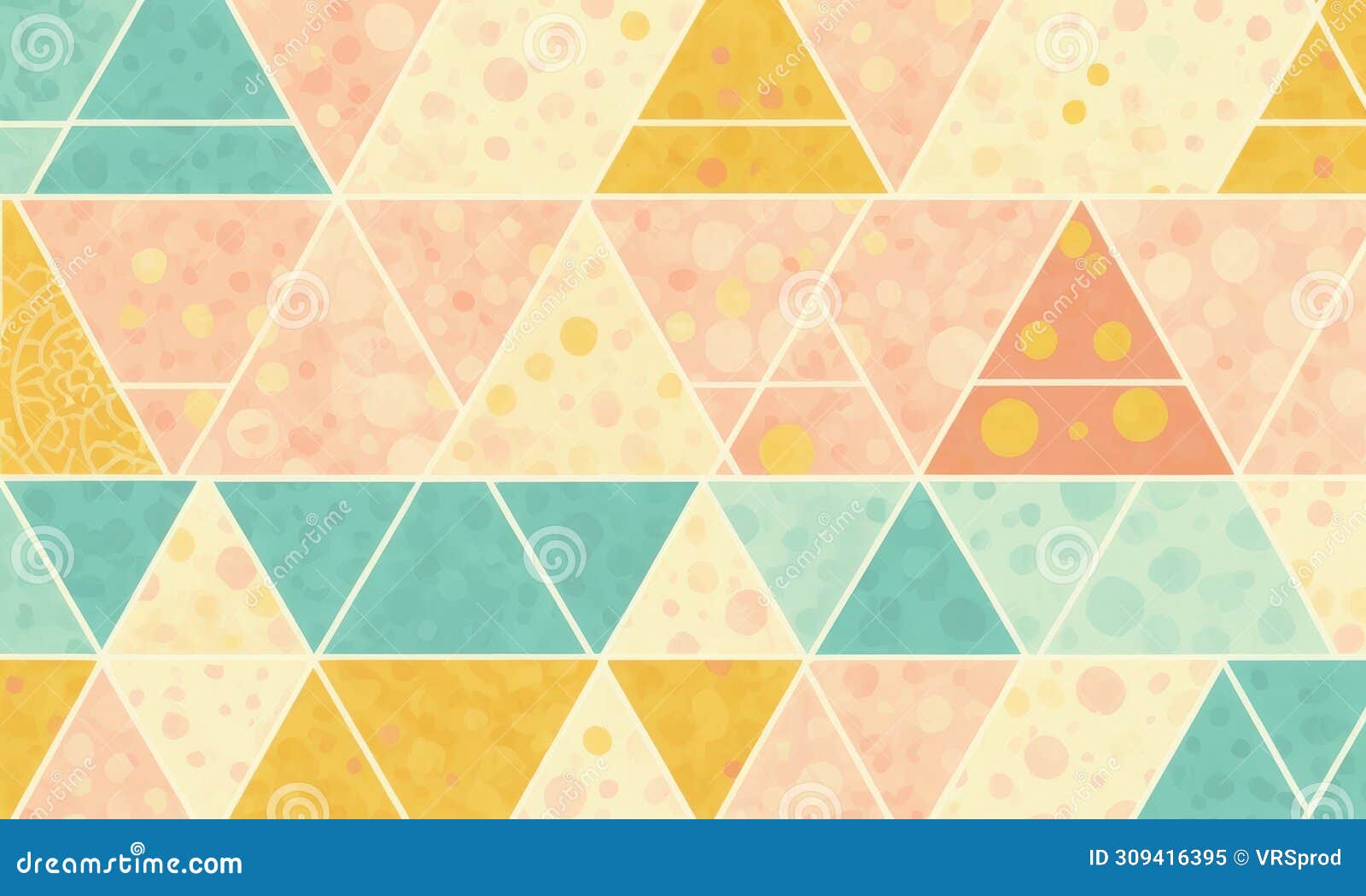 Pastel Triangles with Textures Stock Illustration - Illustration of ...