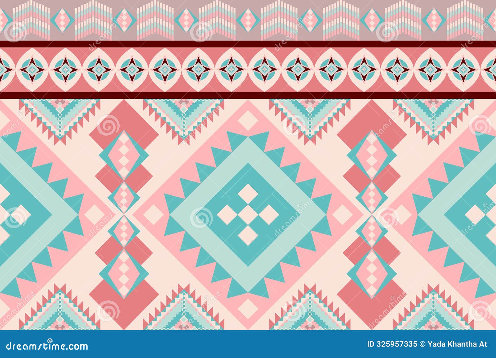 Pastel Tribe Patterns stock illustration. Illustration of elements - 325957335
