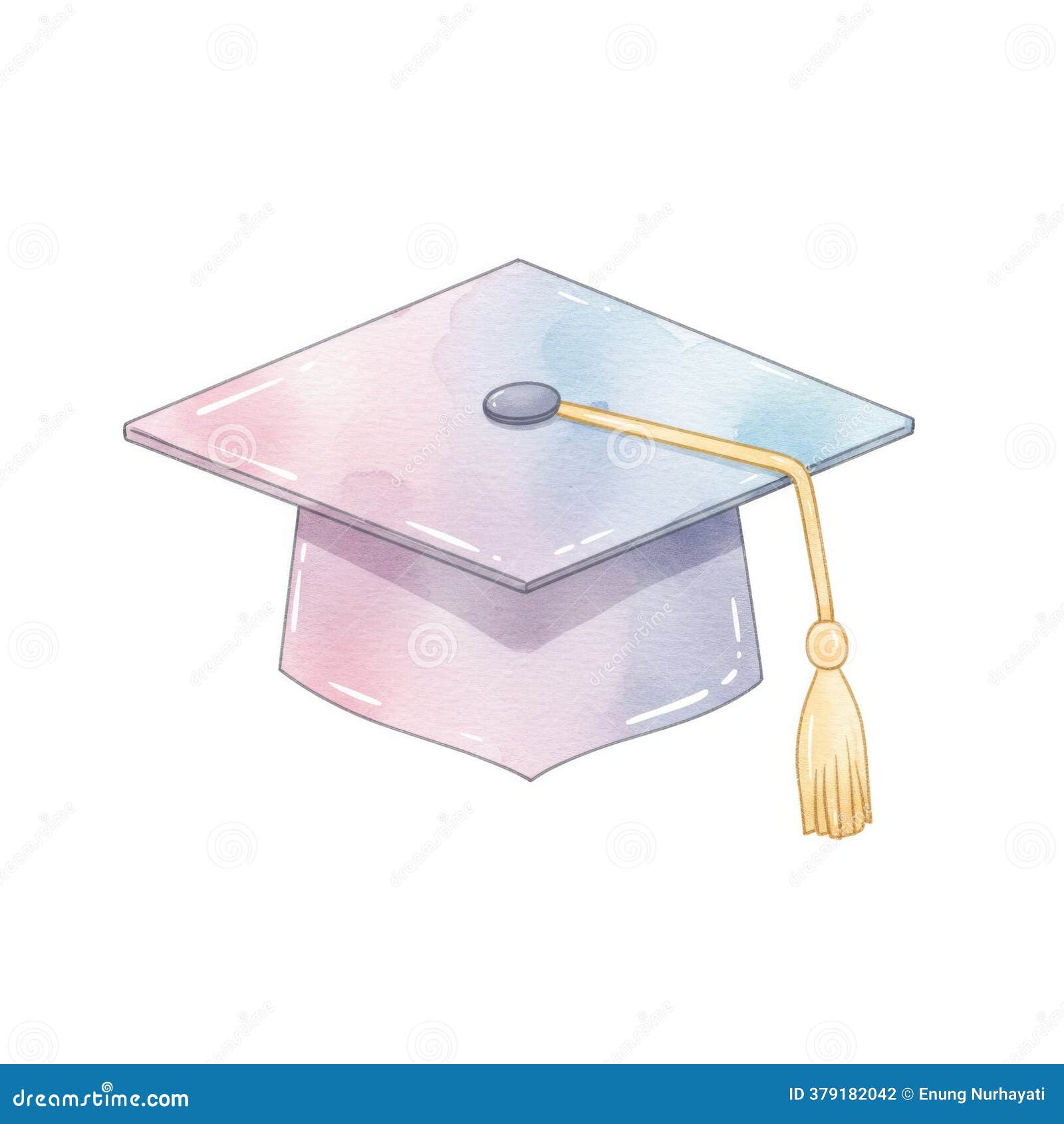 Watercolor Graduation Cap Clipart With Inspirational Quotes. Perfect ...