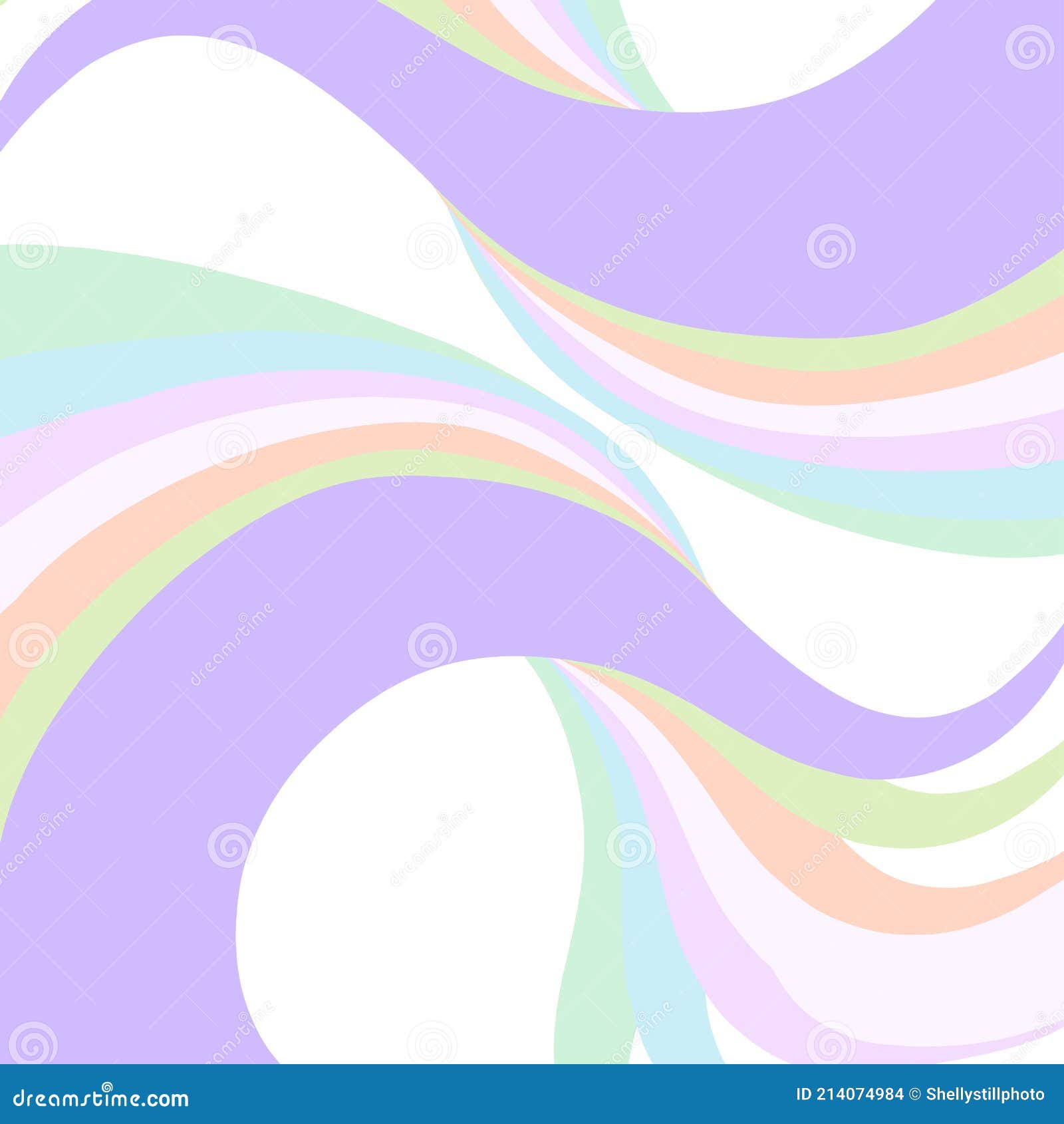 Pastel Wave Geometric Shapes for Background Vector Illustration Stock ...