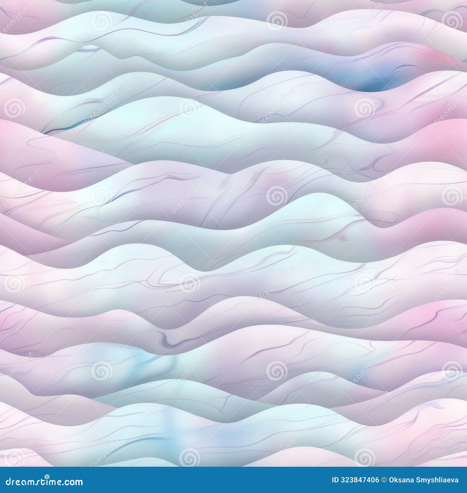 Pastel Waves Abstract Background with Elegant Curves Stock Illustration ...