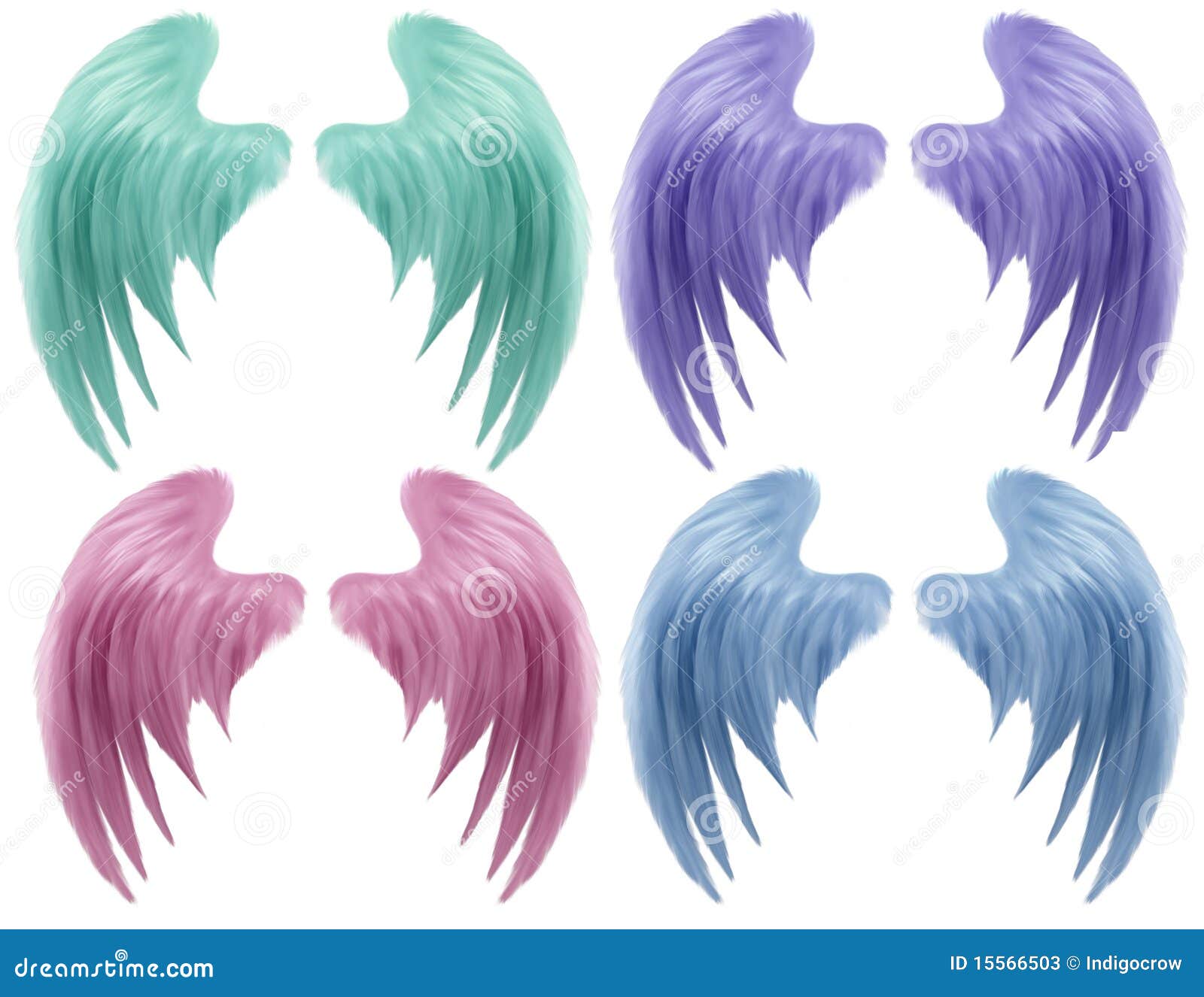 Indigo Wings Royalty-Free Stock Photo | CartoonDealer.com #15566445