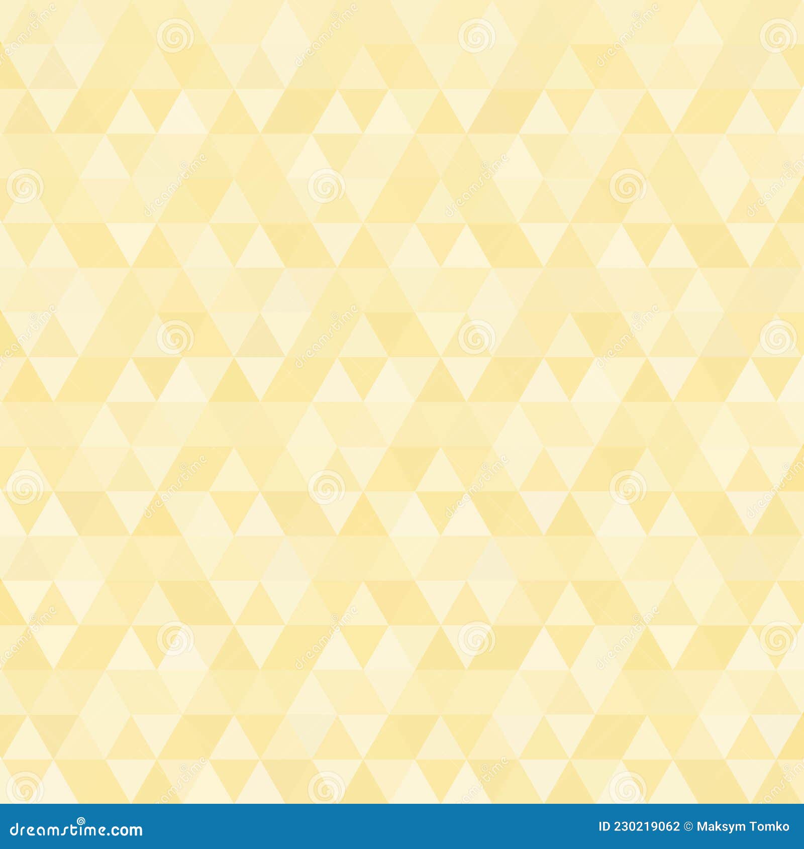 Pastel Yellow Triangles. Modern Layout for Presentation or Advertising ...