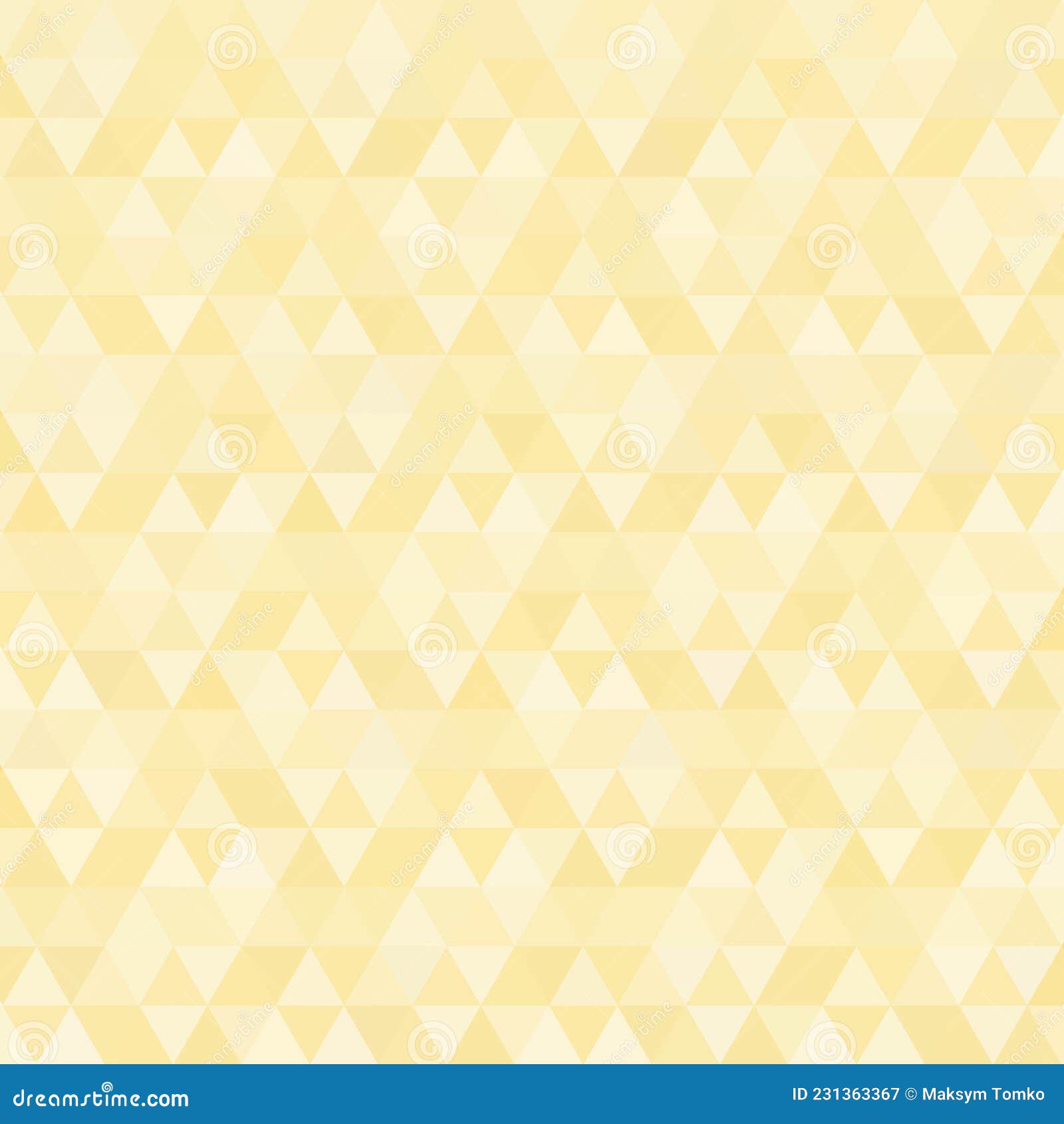 Pastel Yellow Triangles. Modern Layout for Presentation or Advertising ...
