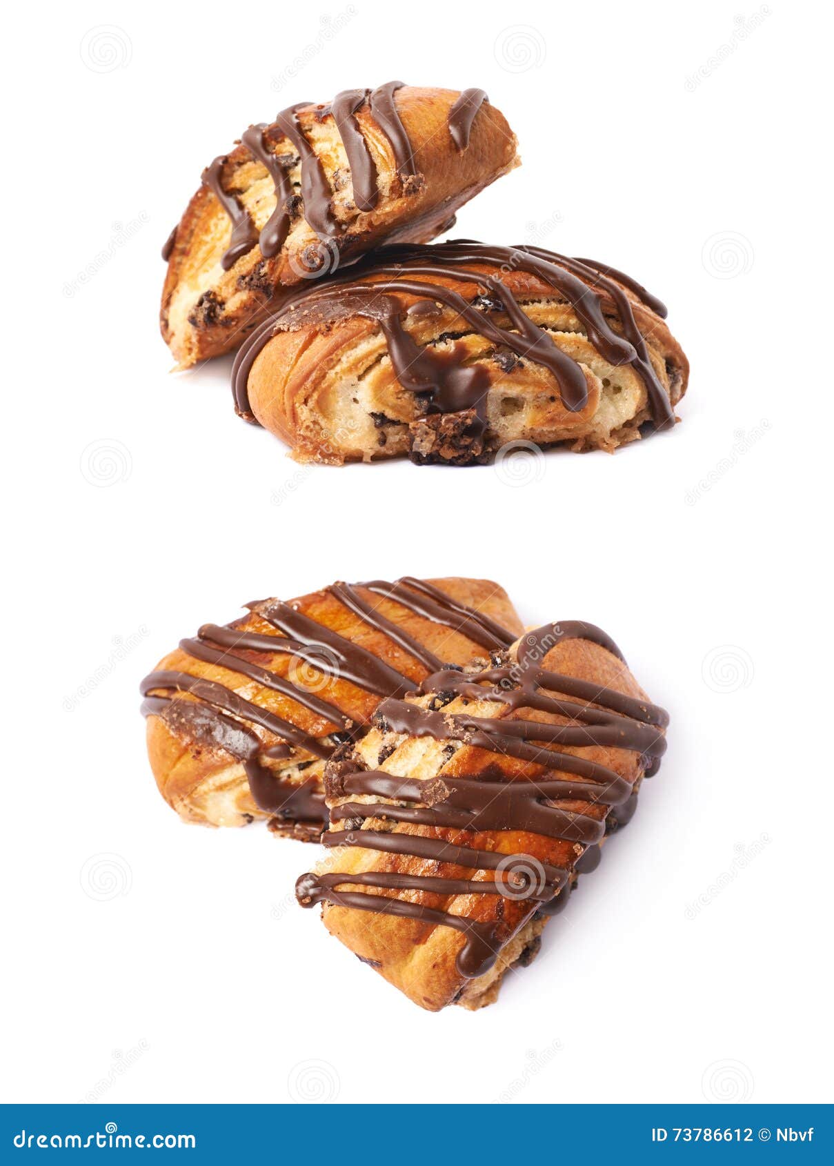 Pasteles Del Bollo Del Rollo Aislados Foto de archivo - Imagen de pasta ...
