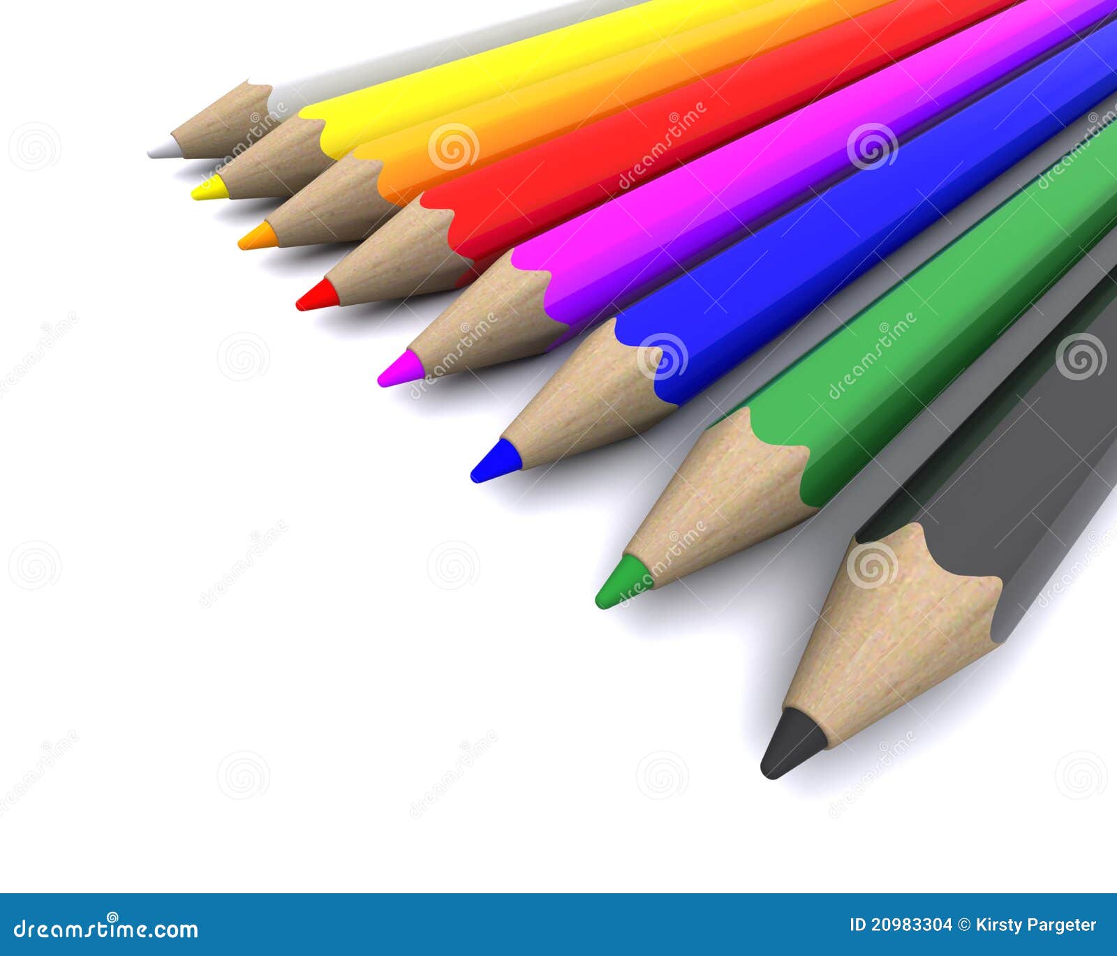 Pastelli Colorati Della Matita Illustrazione di Stock - Illustrazione ...