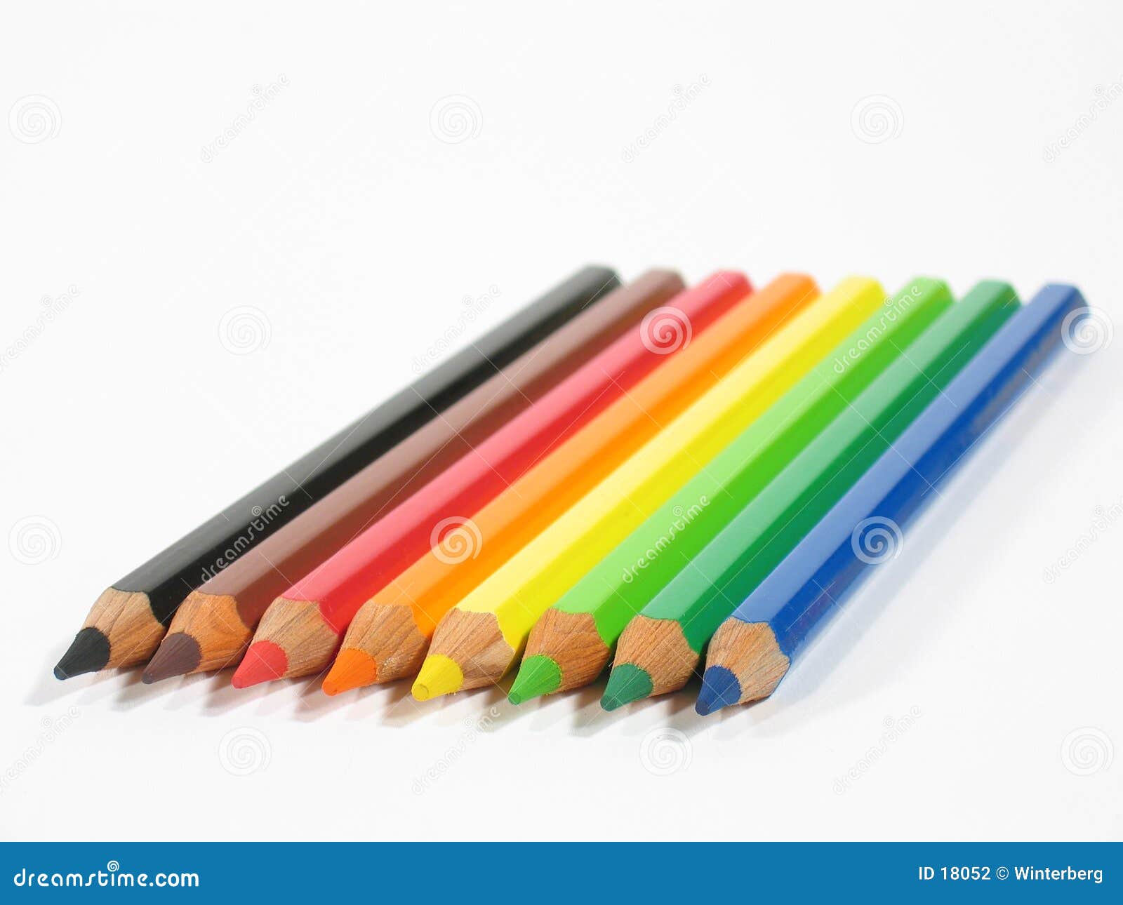 Pastelli colorati II fotografia stock. Immagine di penna - 18052