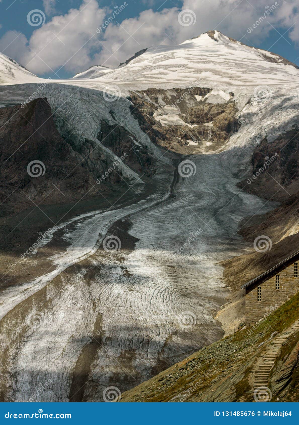 Pasterze Glacier in Austria Stock Photo - Image of glacier, austrian ...
