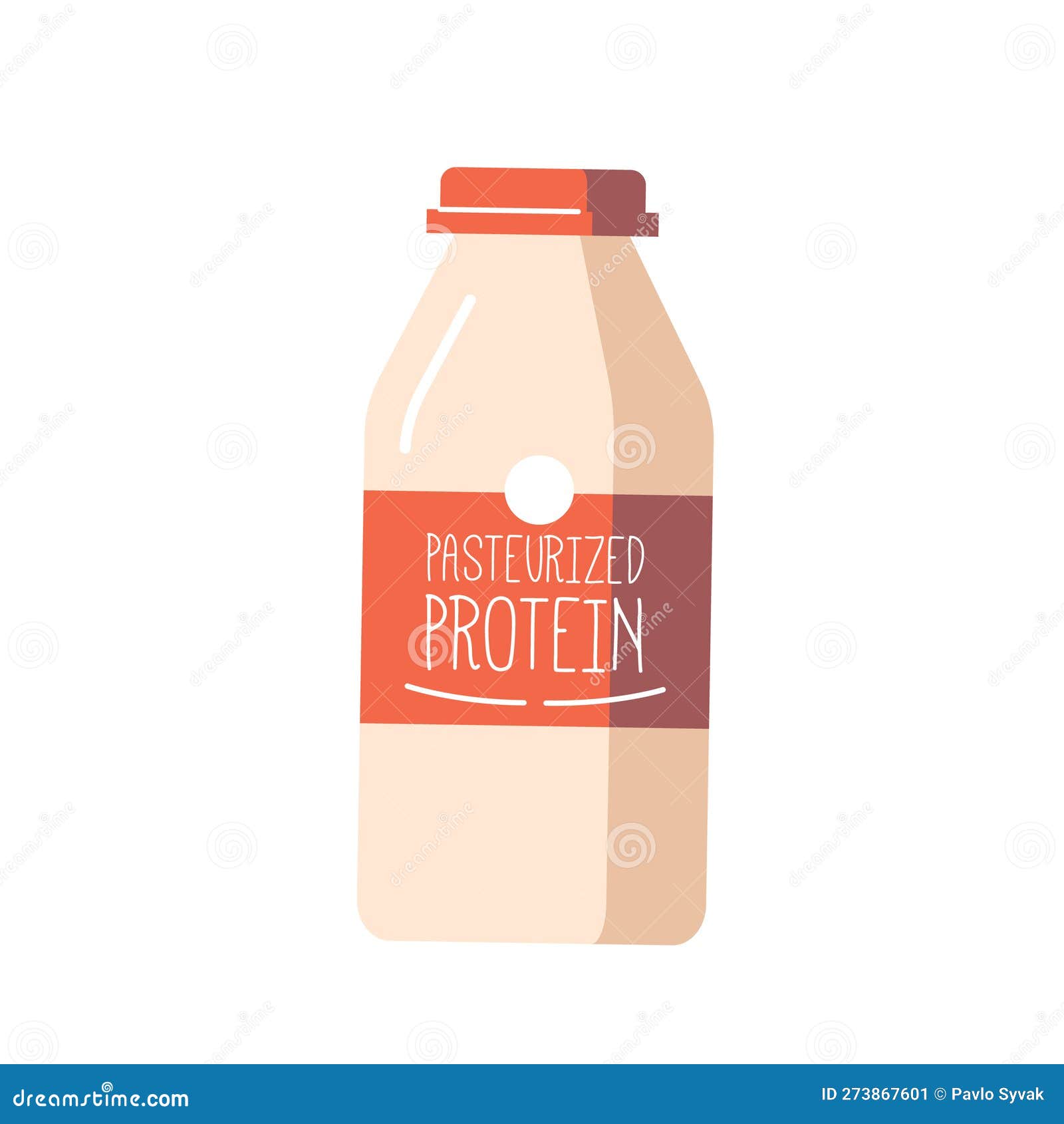 Pasteurized Protein Bottle with Bold Labeling, Nutritional Product ...