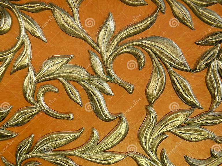 Pastic Surface with Ornaments Stock Illustration - Illustration of leaf ...