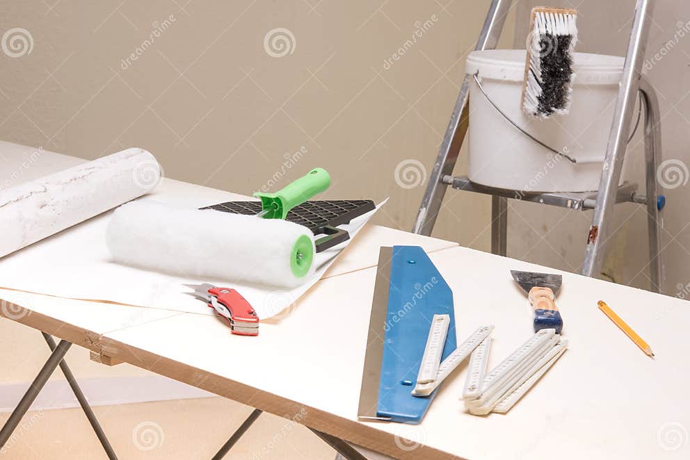 Pasting table stock photo. Image of classic, carpenters - 76180682