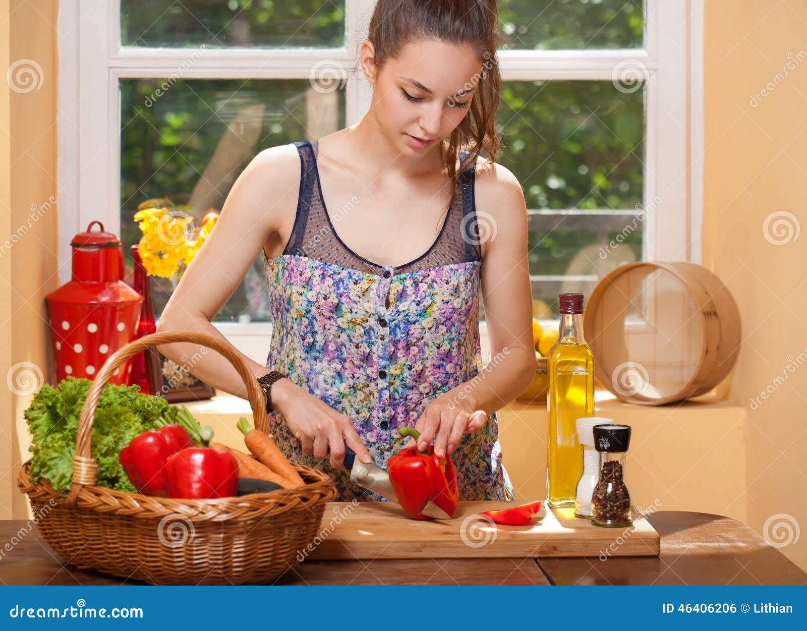 Pasto Sano Preparante Castana Splendido Fotografia Stock - Immagine di ...