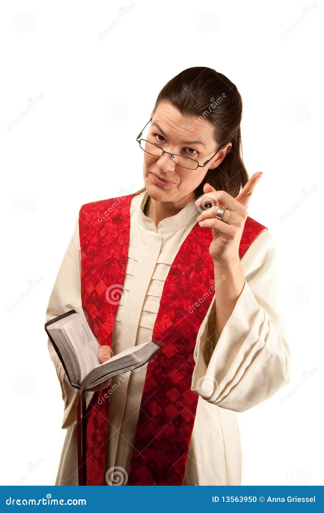 Pastor stock photo. Image of serious, read, glasses, book - 13563950