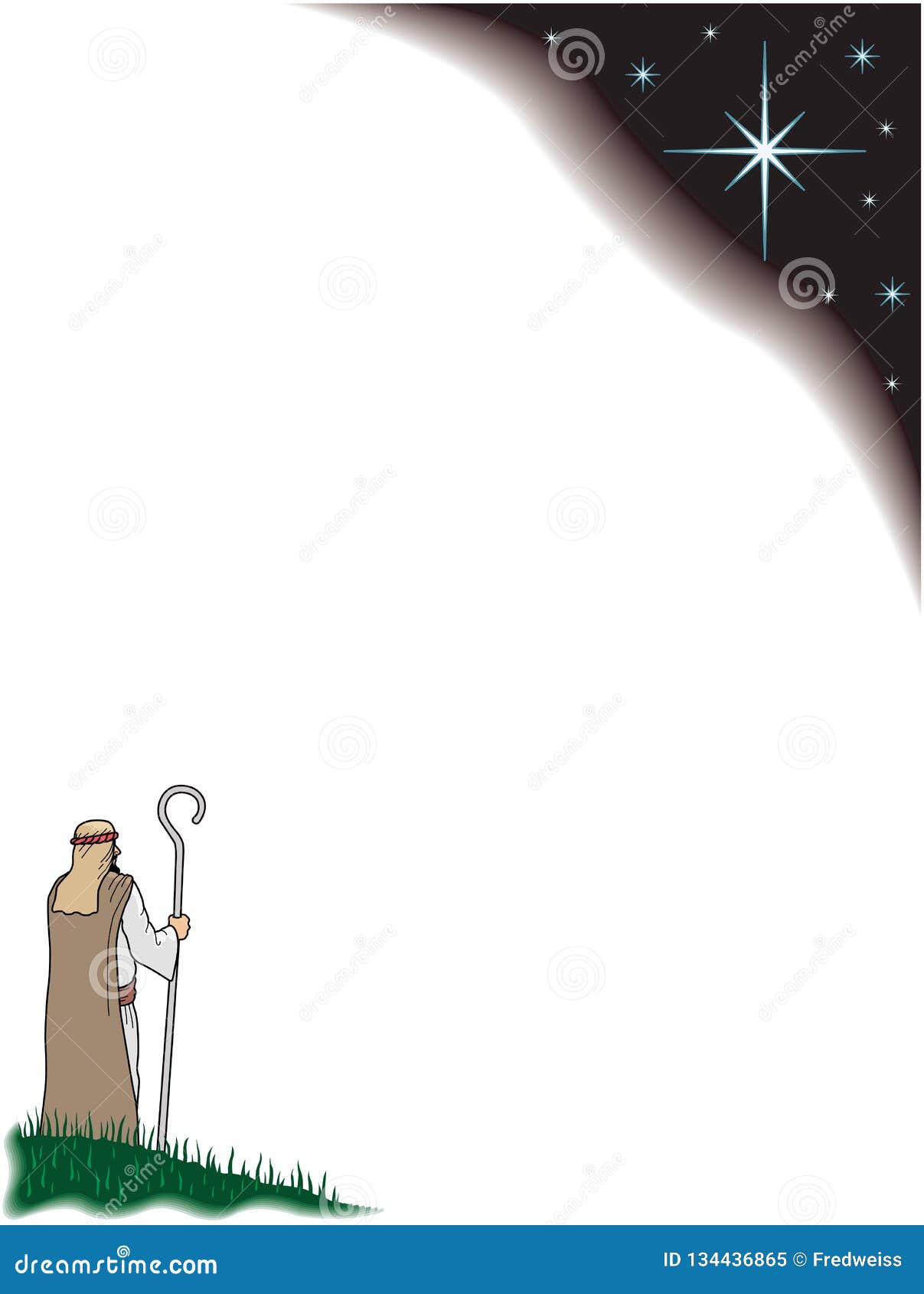 Pastor Border Vector Illustration Ilustración del Vector - Ilustración ...