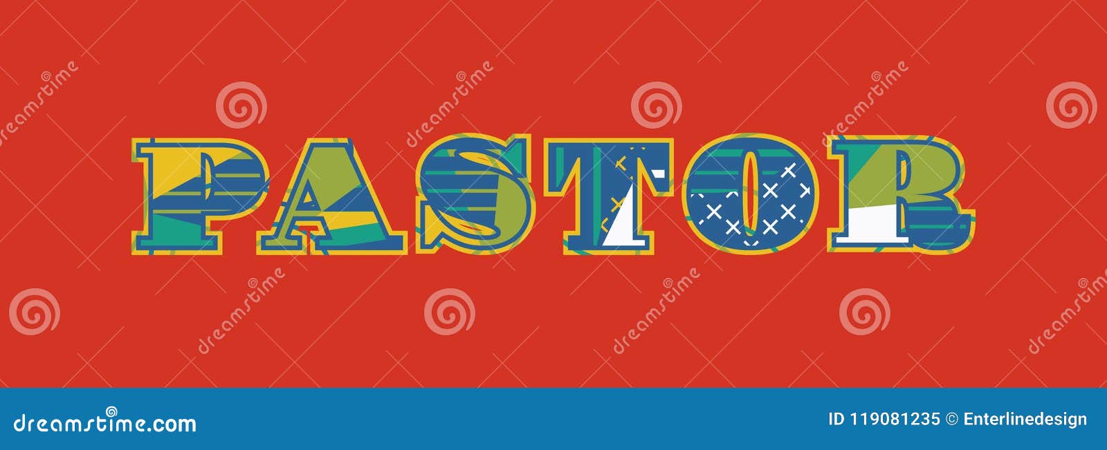 Pastor Concept Word Art Illustration Ilustração do Vetor - Ilustração ...