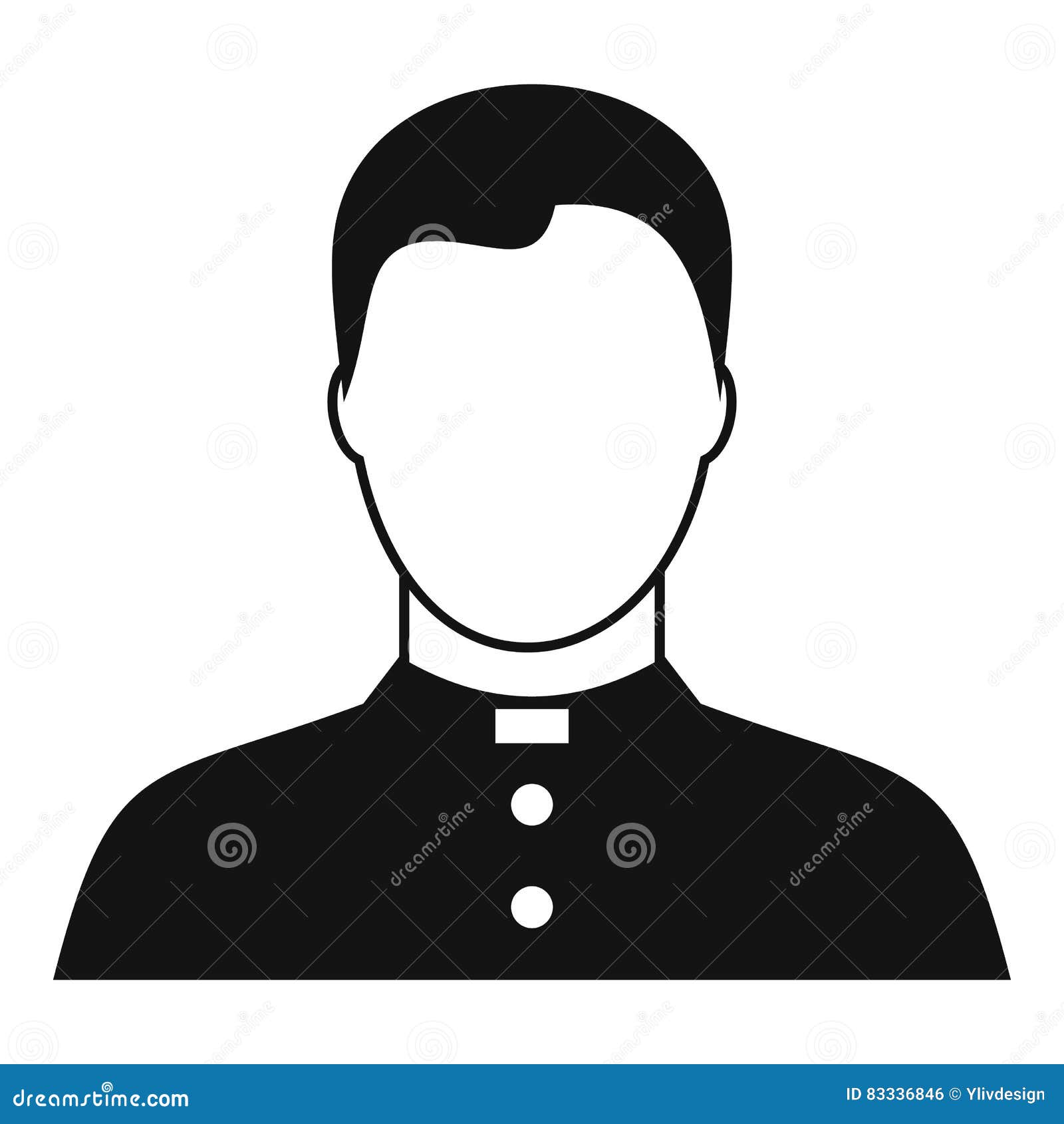 Pastor Icon In Different Style Vector Illustration. Two Colored And ...