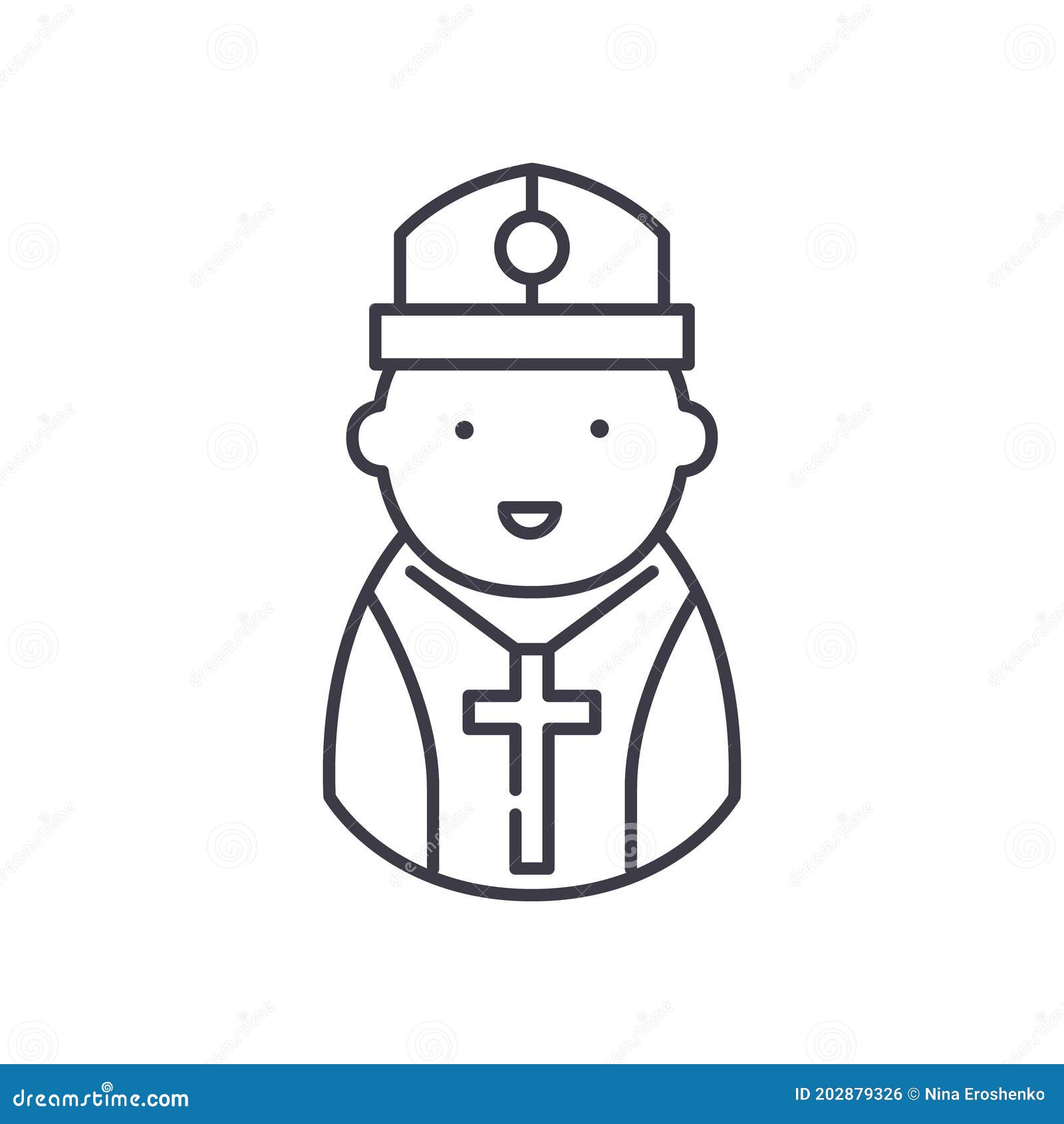 Linear Pastor Icon From Birthday Party Outline Collection. Thin Line ... Linear Pastor Icon From Birthday Party Outline Collection. Thin Line ...