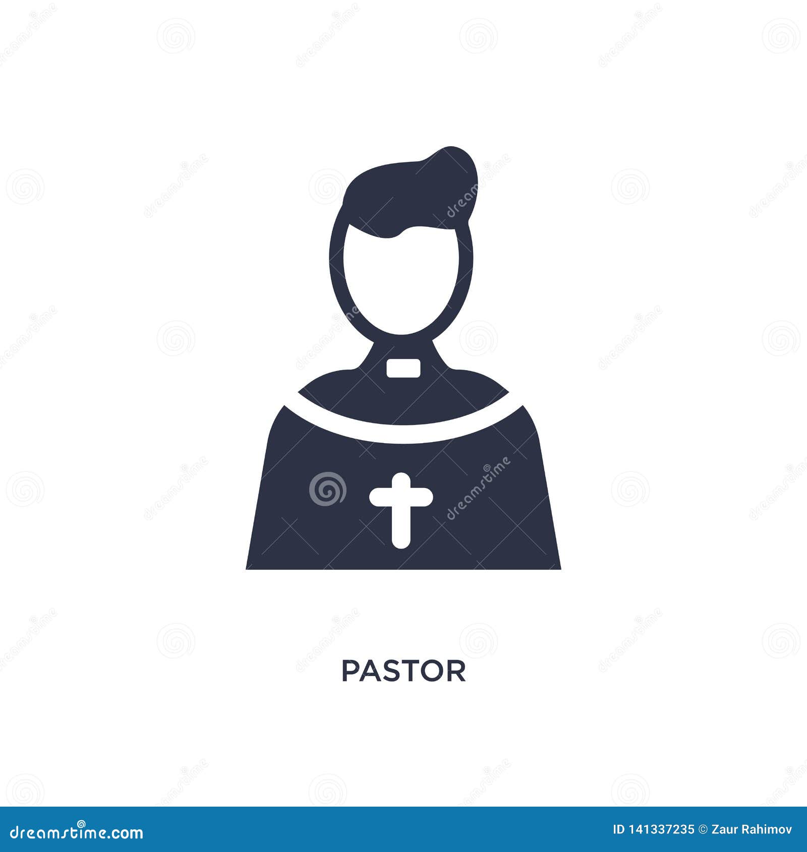 Pastor Icon. Trendy Modern Flat Linear Vector Pastor Icon On White ... Pastor Icon. Trendy Modern Flat Linear Vector Pastor Icon On White ...