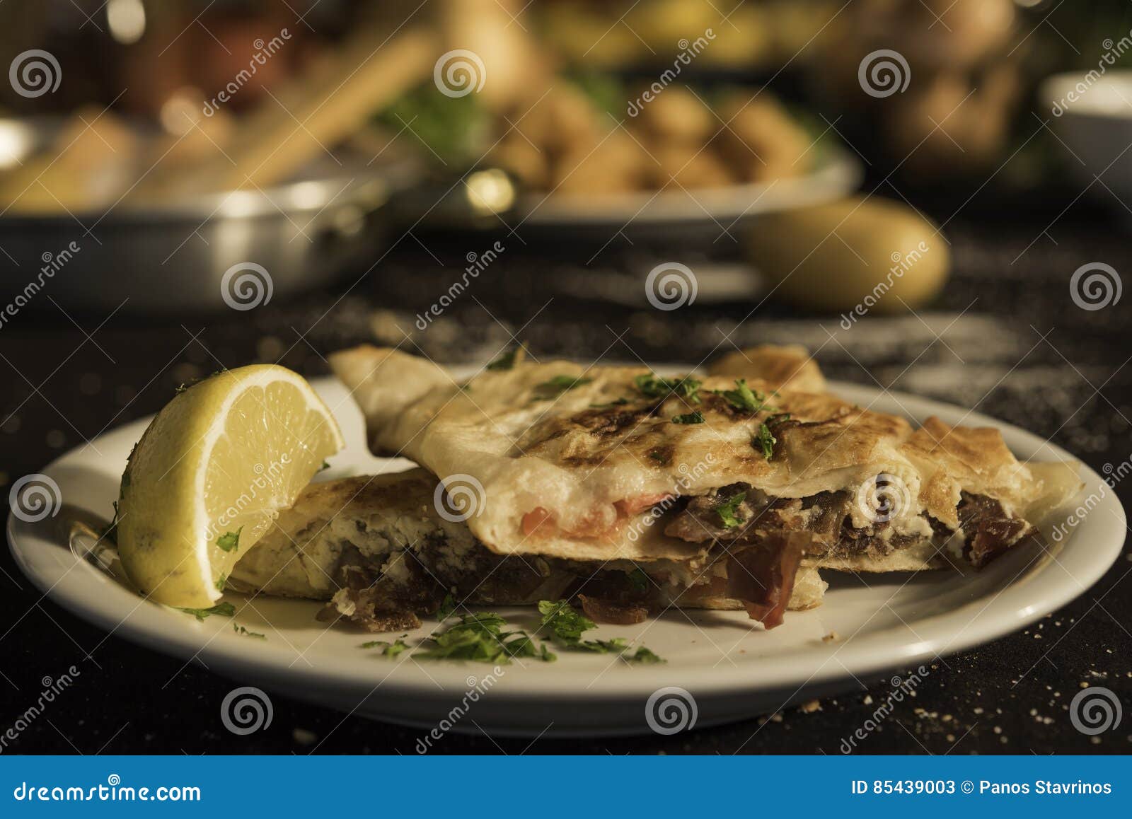 Pastourmas pie stock image. Image of culture, doner, beef - 85439003