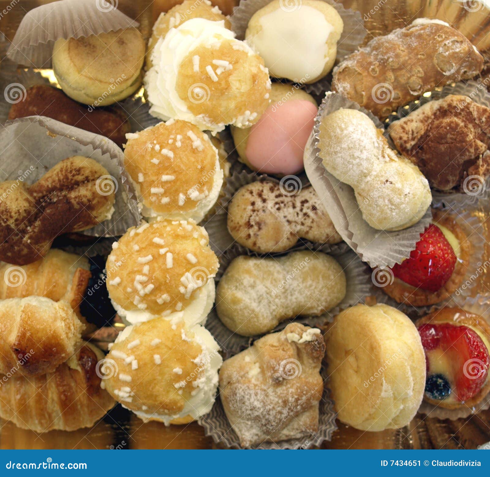 Pastries stock image. Image of chocolate, strawberry, fruit - 7434651