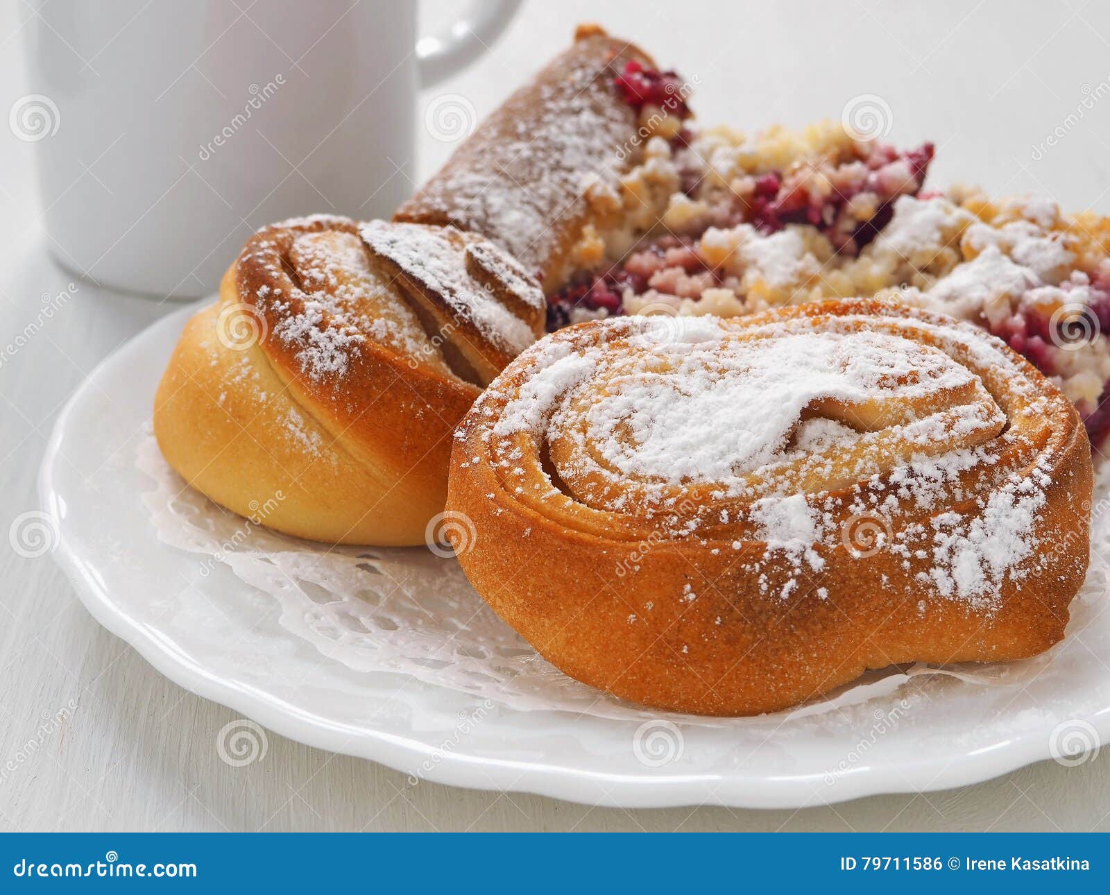 Pastries assorted stock photo. Image of plate, baked - 79711586