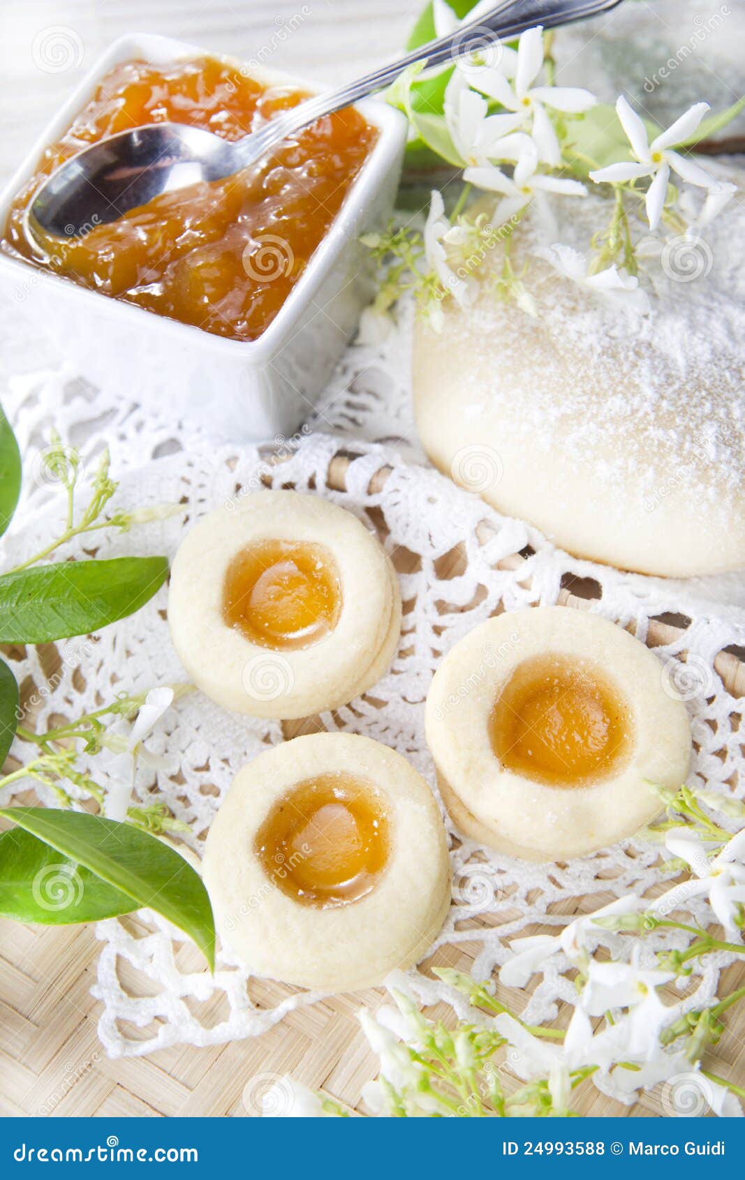 Pastries based jam stock photo. Image of taste, biscuits - 24993588