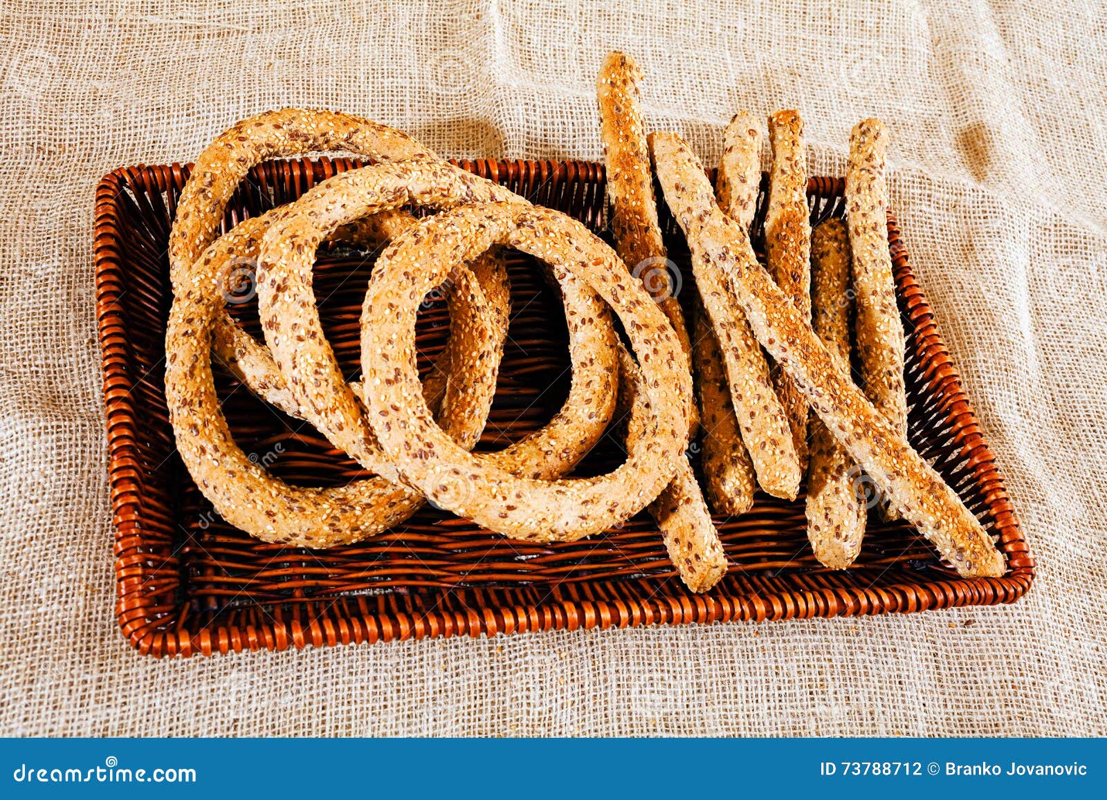 Pastries in a basket stock photo. Image of pastry, white - 73788712