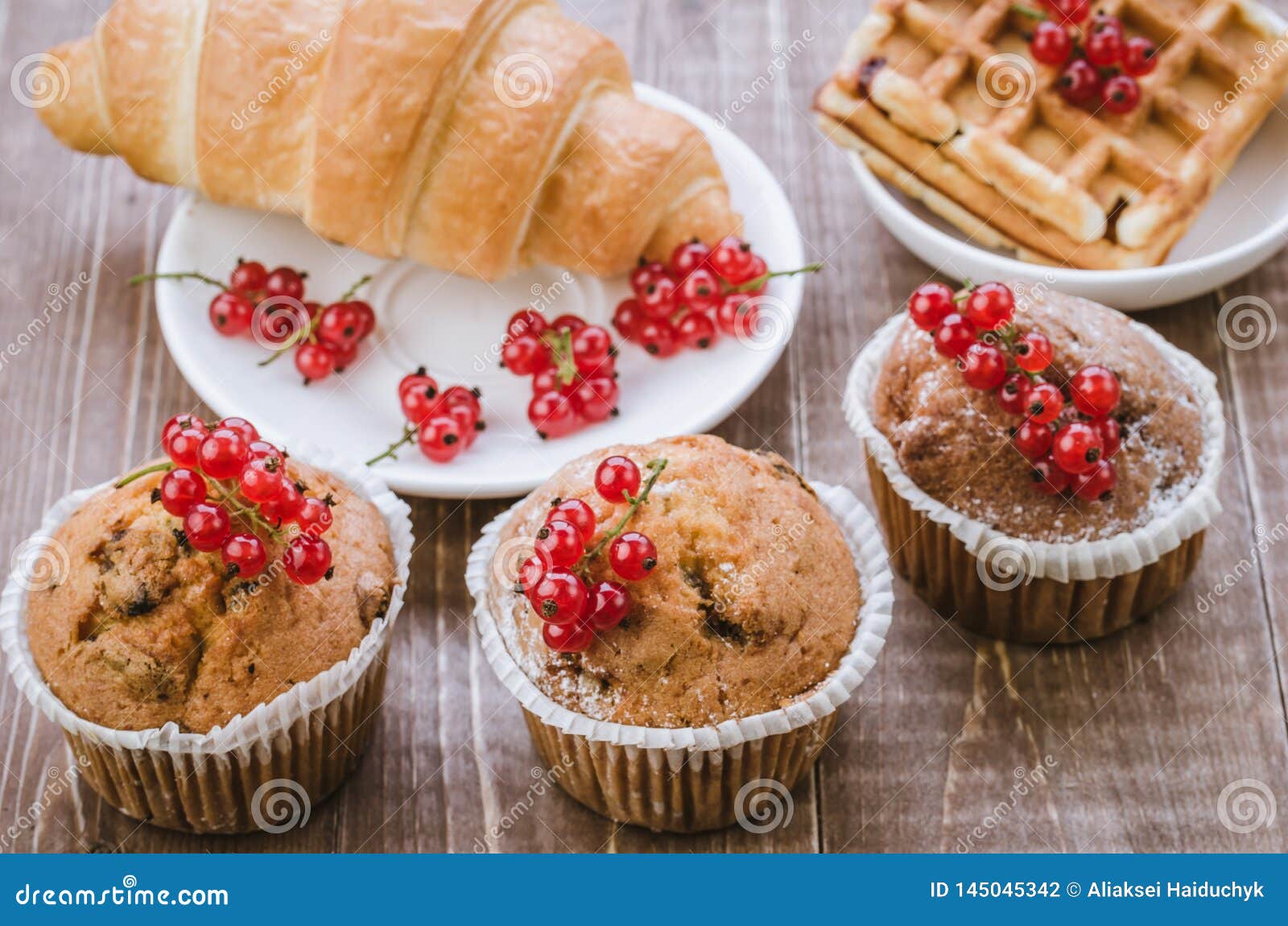 Pastries Decorated with Currant/pastries Decorated with Currant on a ...