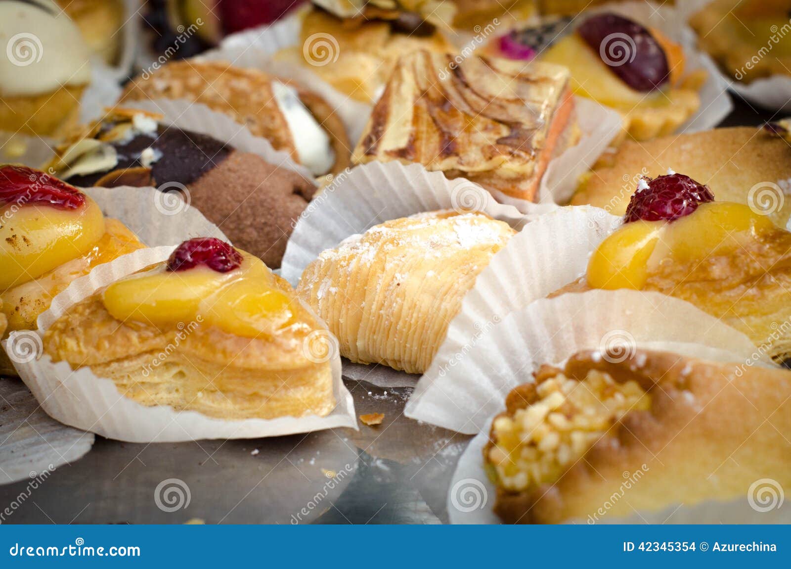 Pastries stock photo. Image of raspberry, creamy, sweets - 42345354