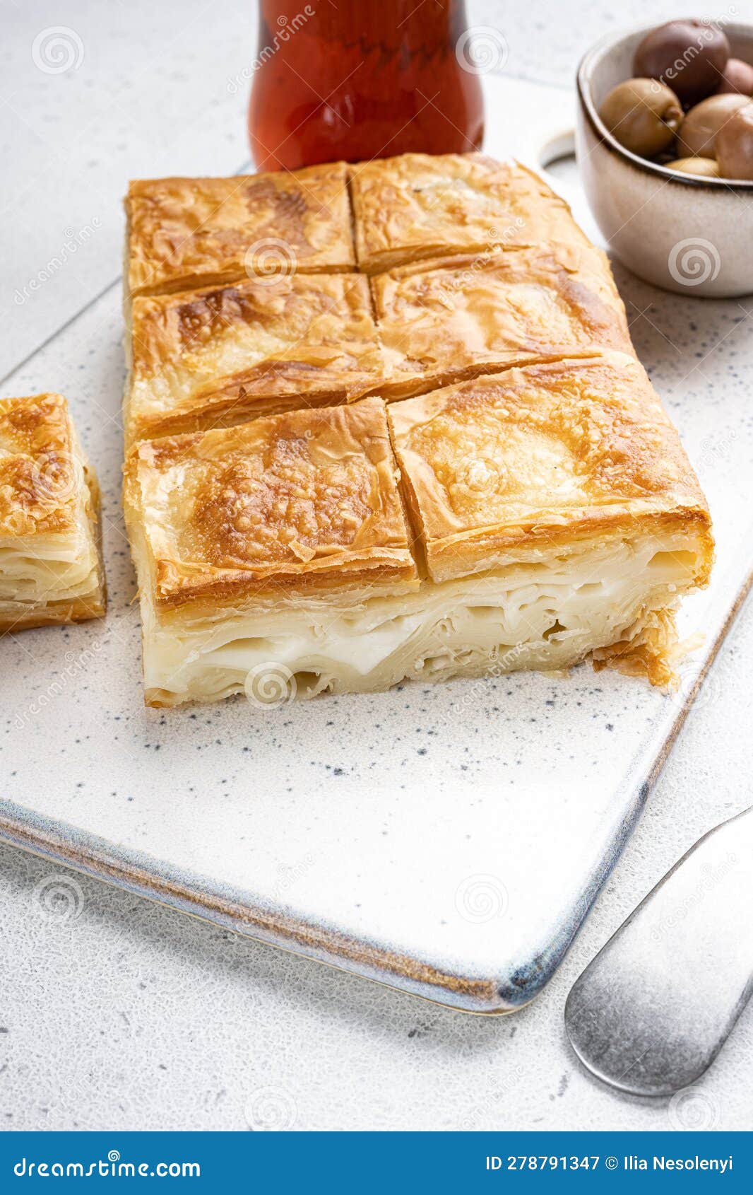 Pastries Kol Boregi, Sigara Boregi, on Gray Concrete Table Background ...