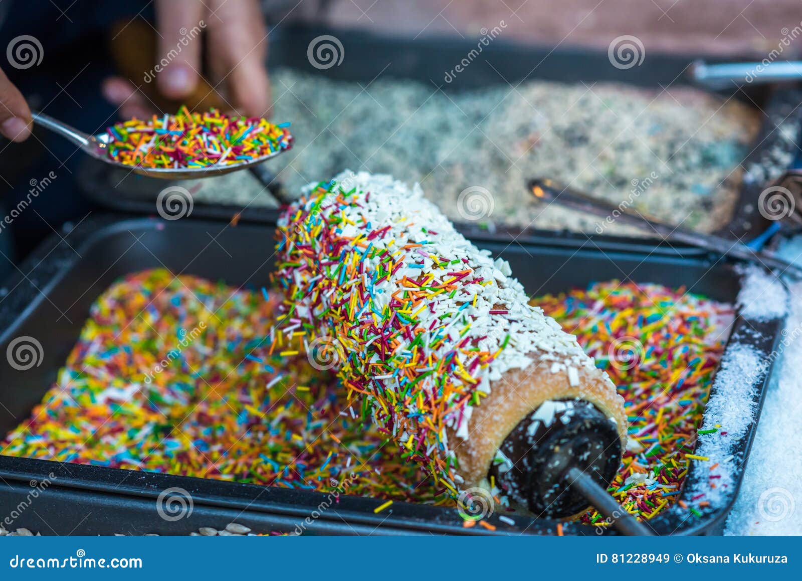 Pastries Sprinkled with Color Chips Stock Image - Image of celebration ...