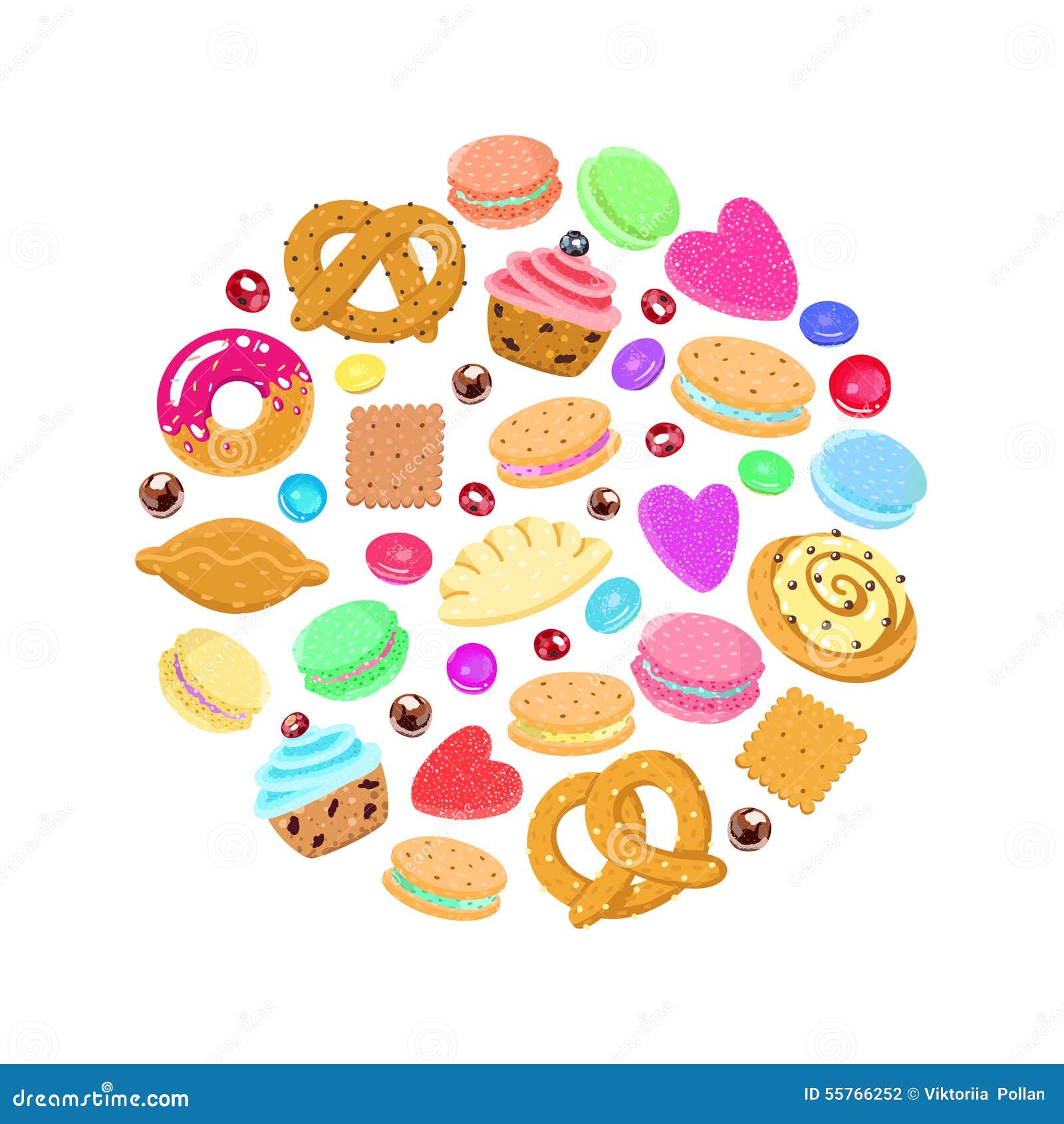 Circle Candies Stock Illustrations – 3,425 Circle Candies Stock ...