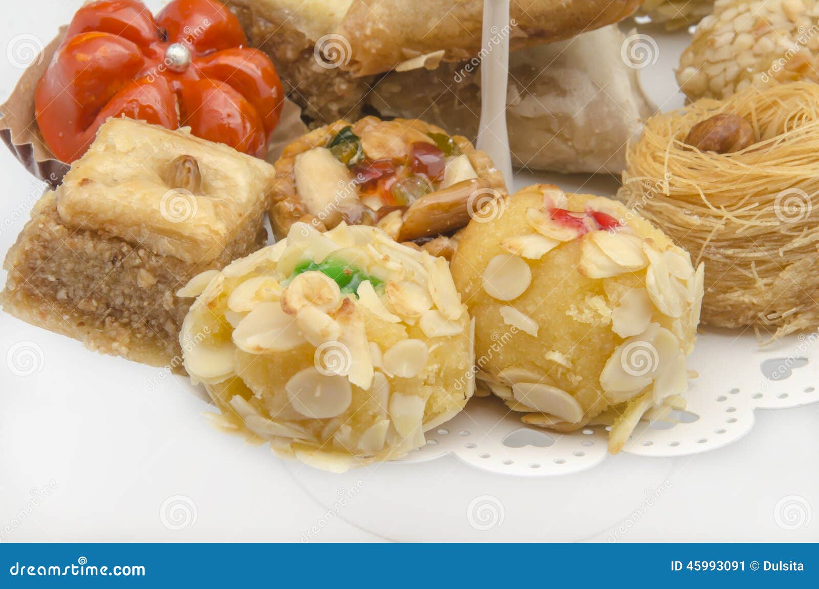Pastries stock image. Image of walnut, deli, crafts, cake - 45993091
