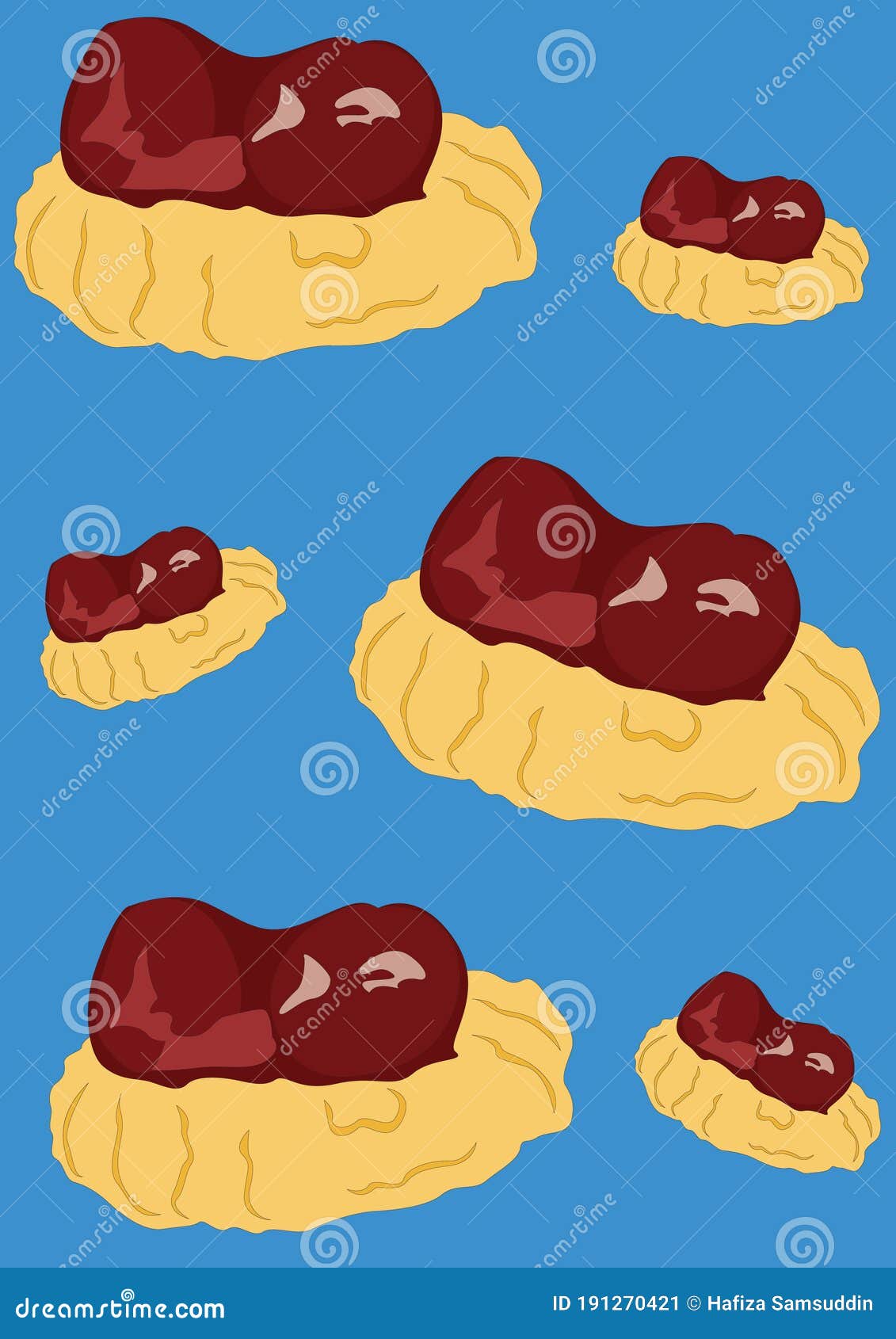 Pastry Background Design. Vector Illustration Decorative Design Stock ...