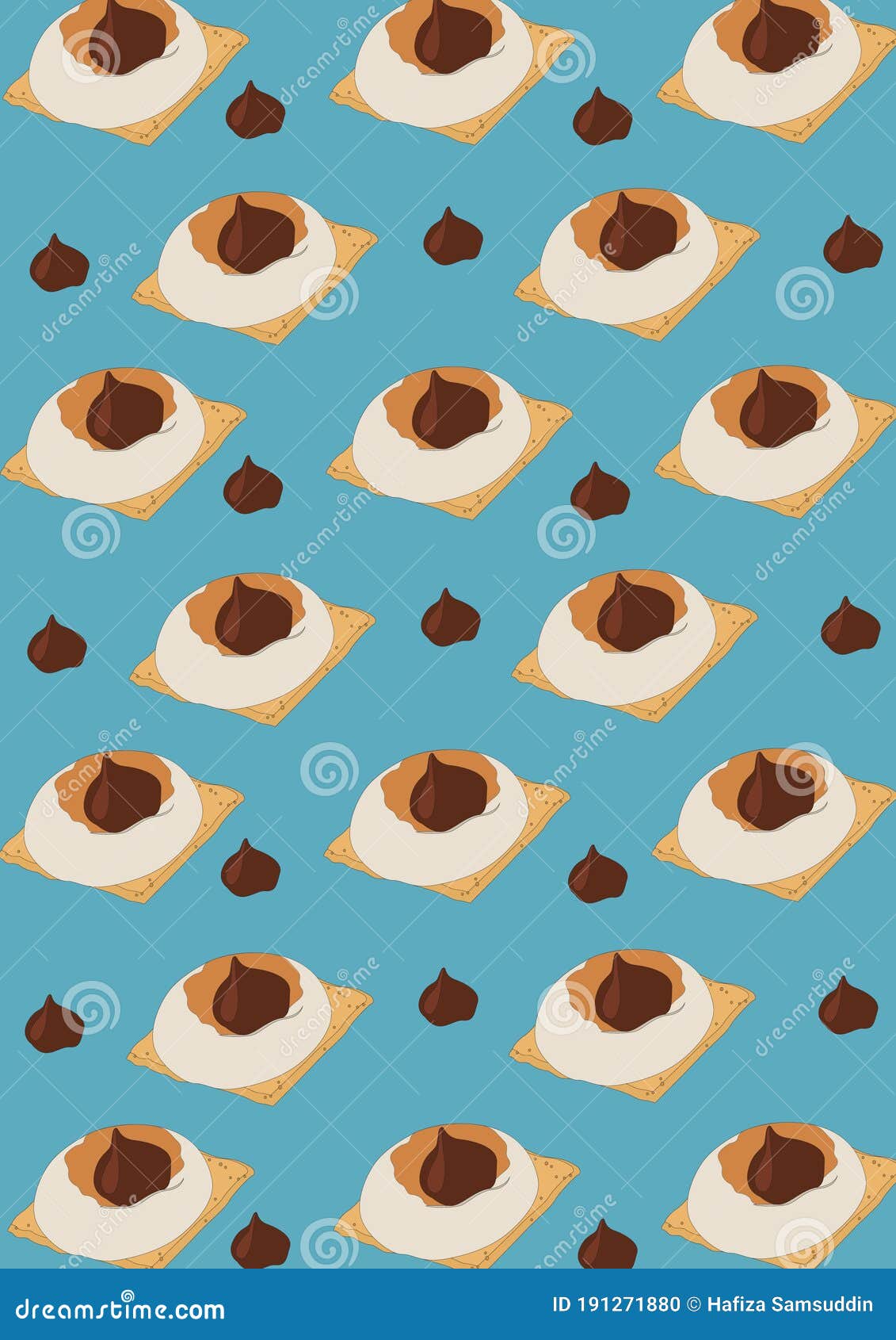 Pastry Background Design. Vector Illustration Decorative Design Stock ...