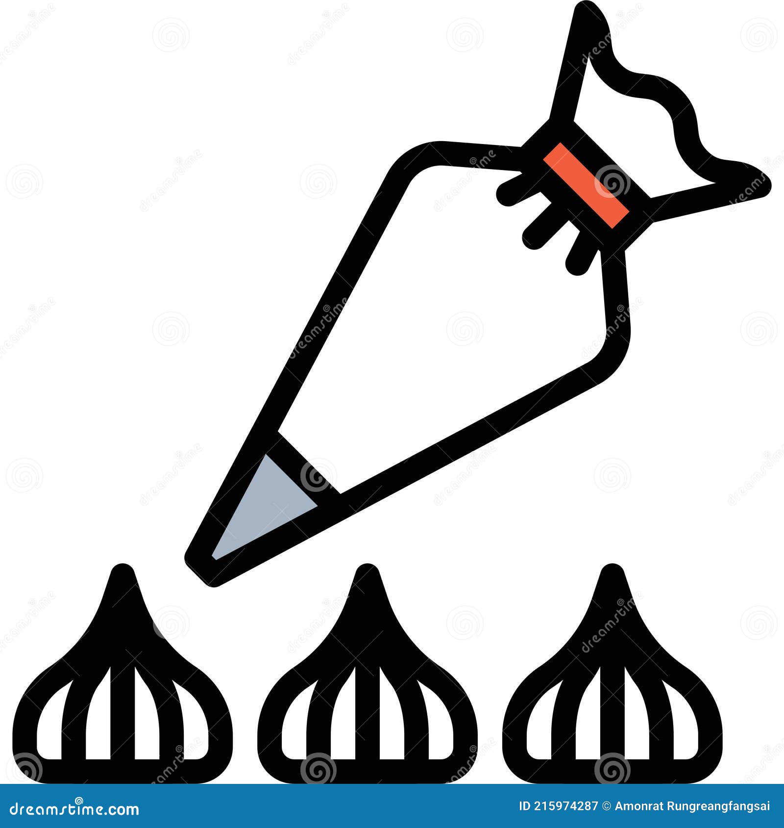 Pastry Bag Icon, Bakery and Baking Related Vector Stock Vector ...