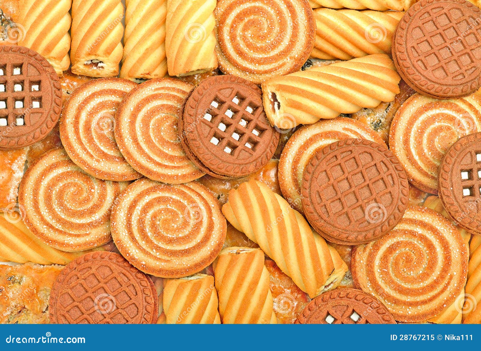 Pastry, Biscuits and Cookies Stock Image - Image of glazed, addiction ...