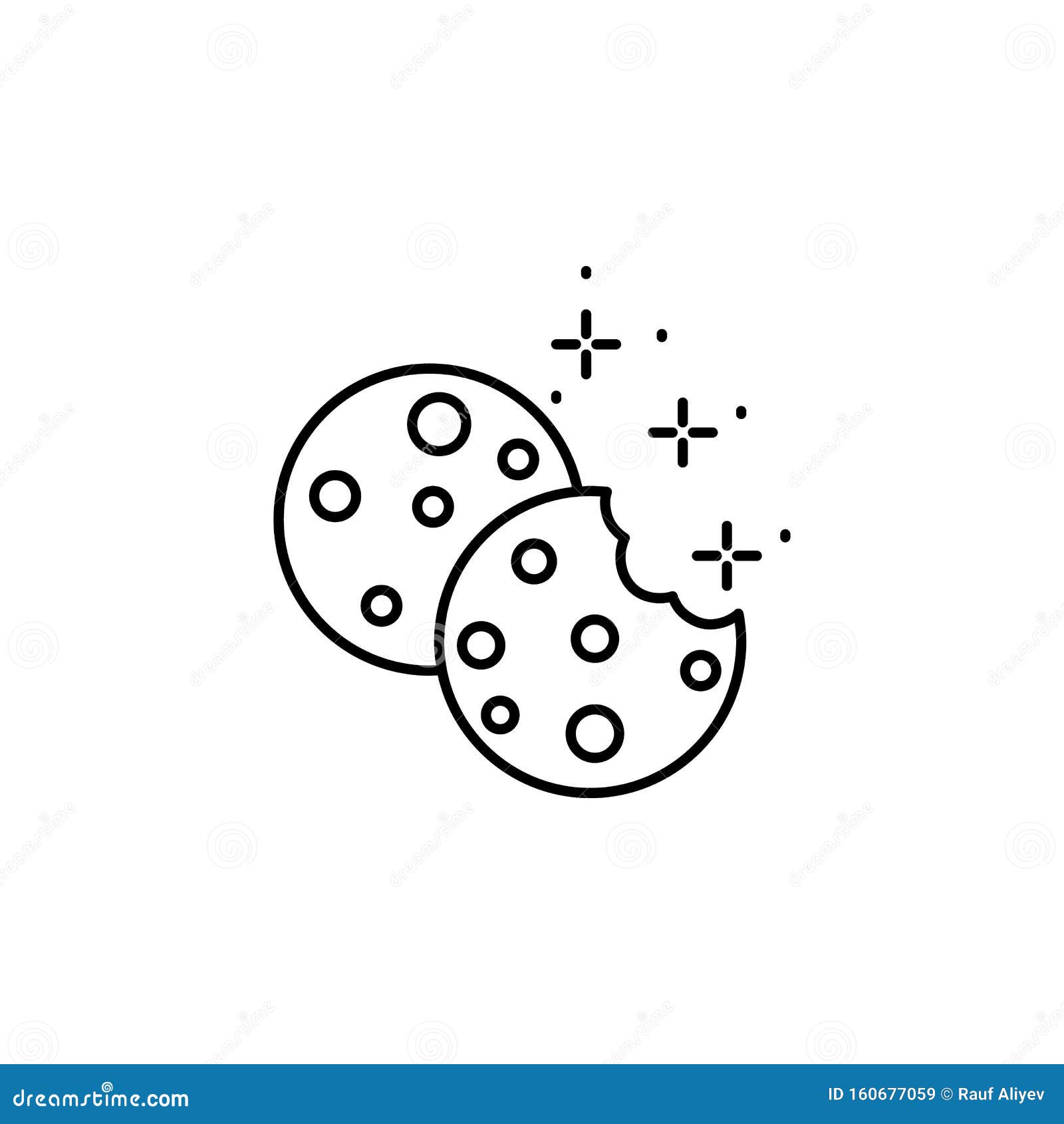 Pastry, Biscuits Icon. Element Of Food And Drink Icon. Thin Line Icon ...