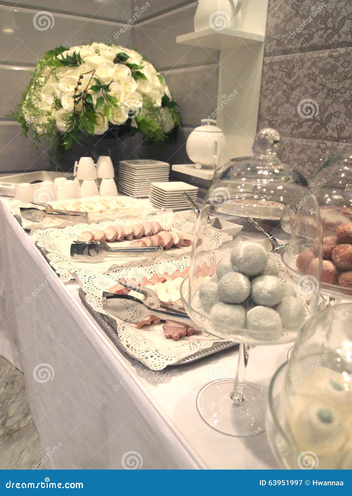 Pastry buffet stock image. Image of buffet, cookie, decorated - 63951997