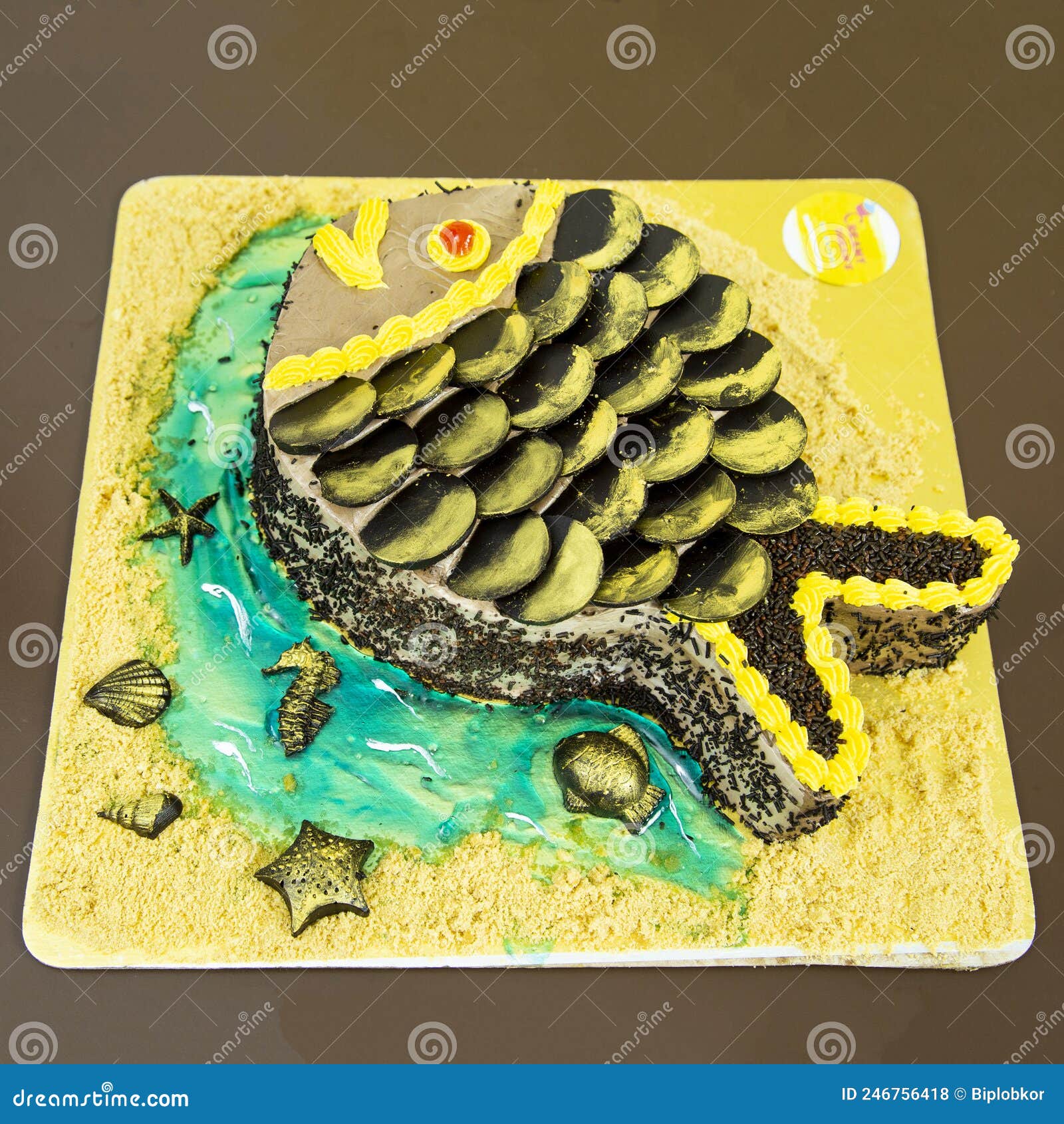 Pastry cake fish design 05 stock photo. Image of baker - 246756418