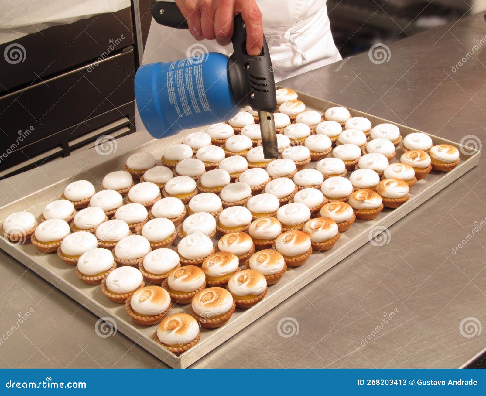 Pastry Chef Burning Vanilla Sweets Stock Image - Image of sweet, food ...