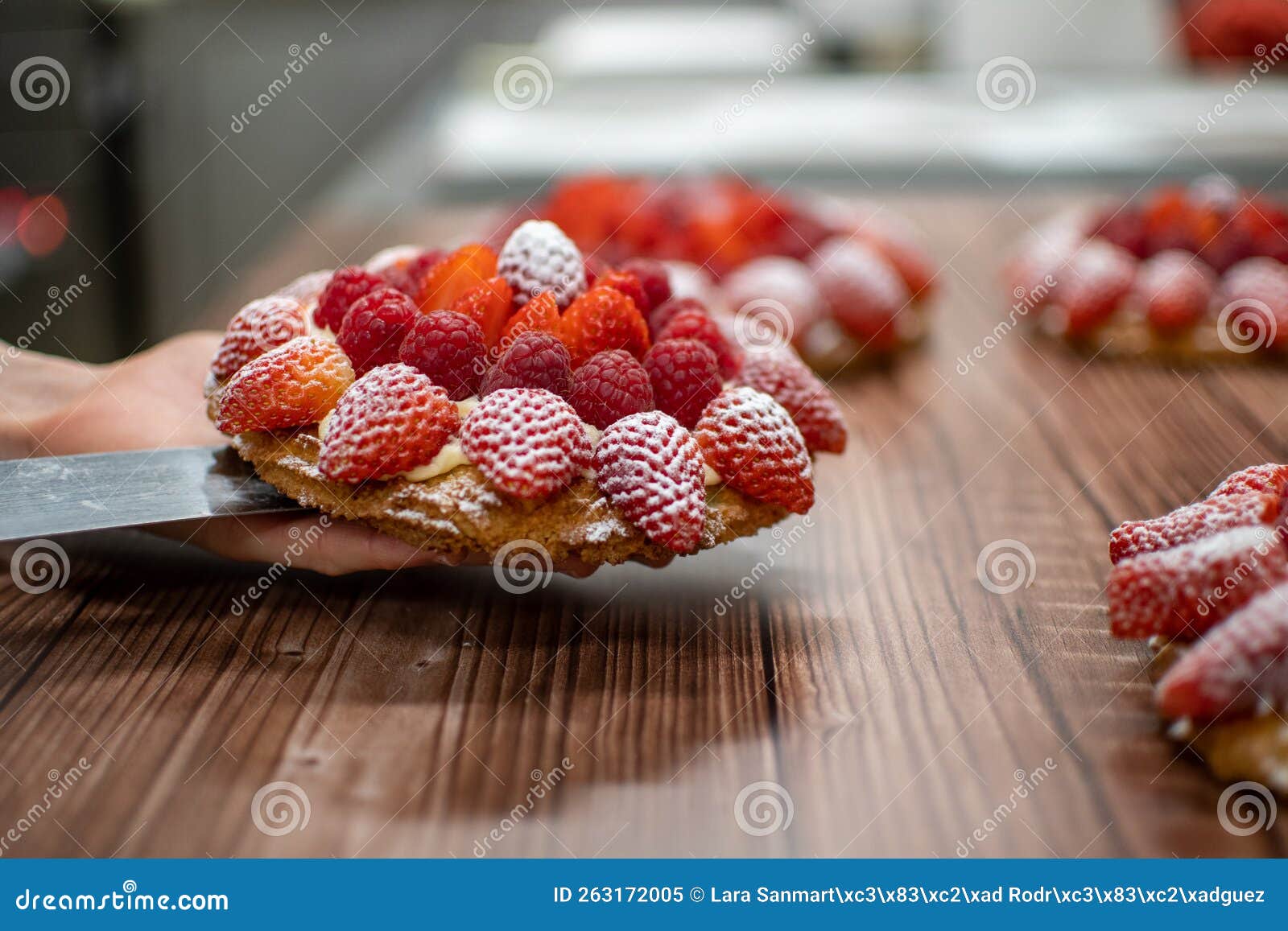 Pastry Chef Placing A Cake Royalty-Free Stock Photography ...