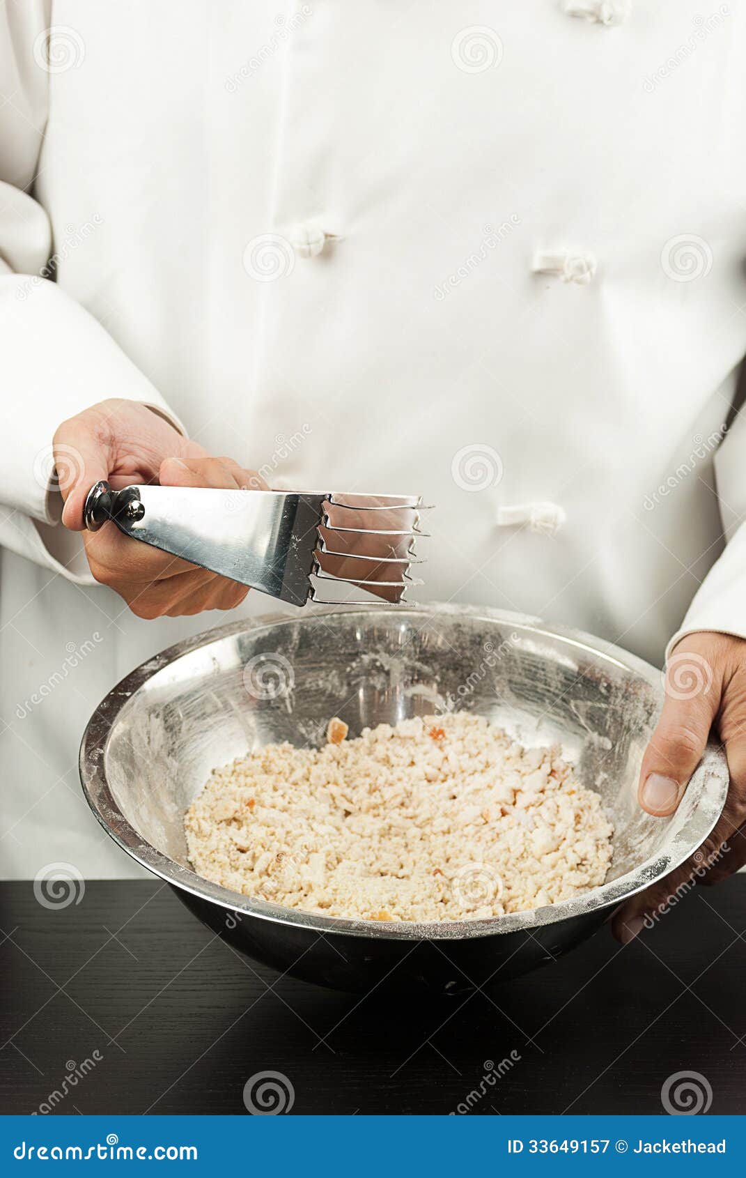 Pastry Chef Prepares Crust stock image. Image of cookery - 33649157
