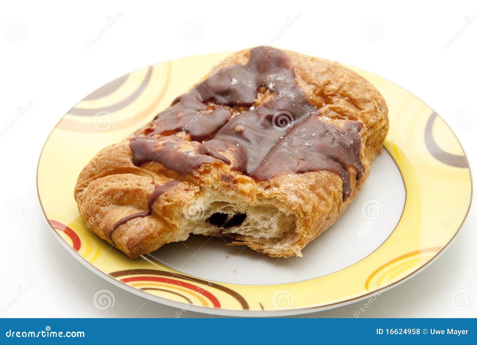 Pastry with chocolate stock photo. Image of filling, eating - 16624958