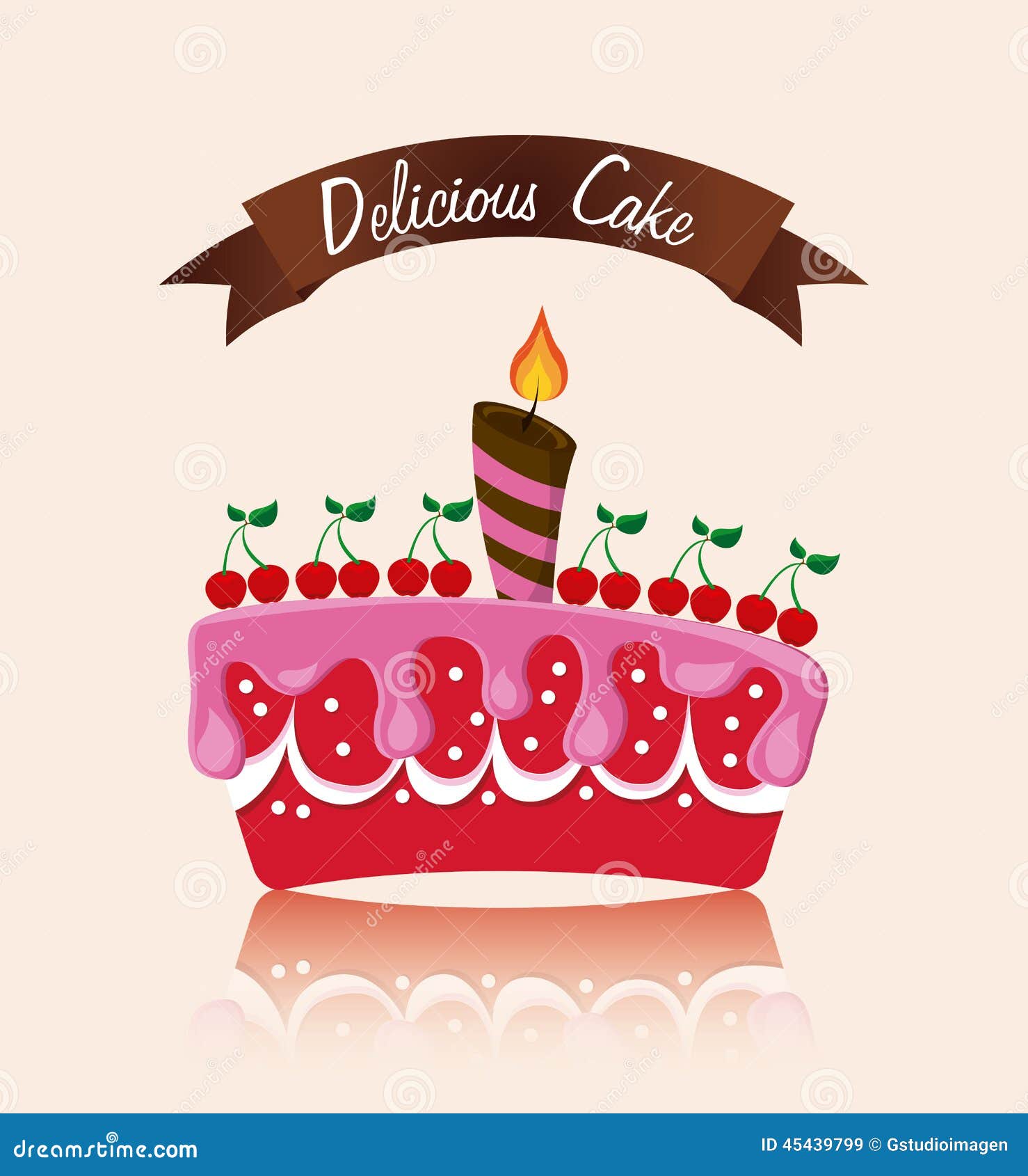 Pastry design stock illustration. Illustration of cute - 45439799