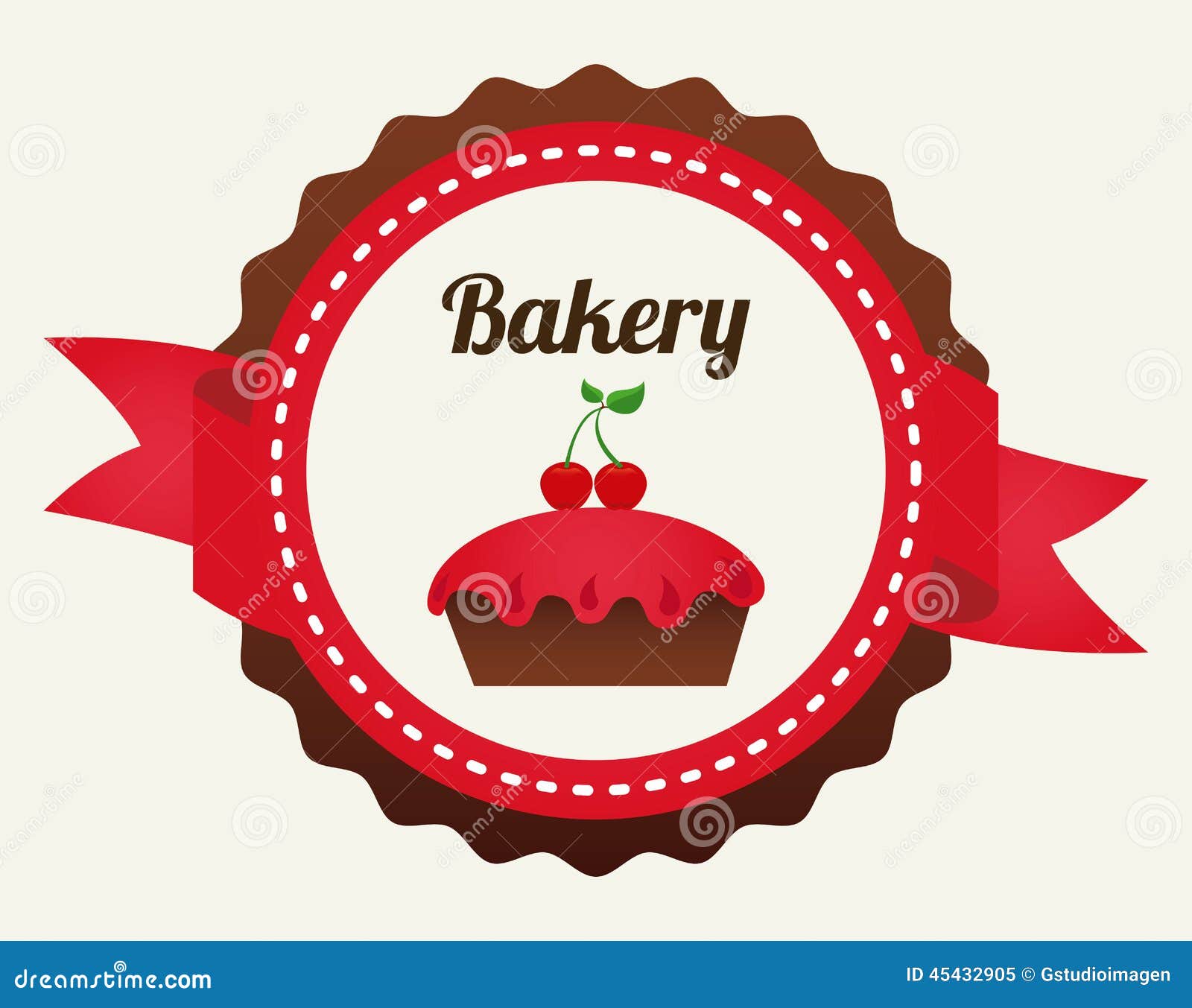 Pastry design stock vector. Illustration of ribbon, birthday - 45432905