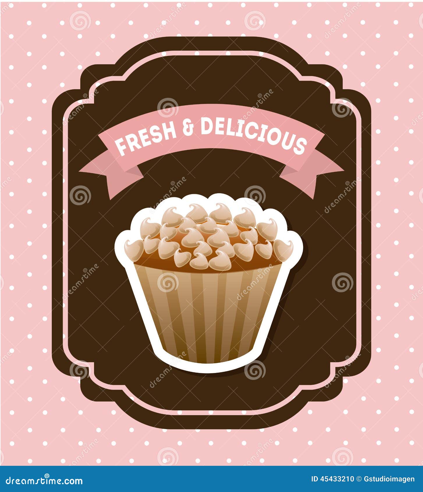 Pastry design stock vector. Illustration of label, birthday - 45433210