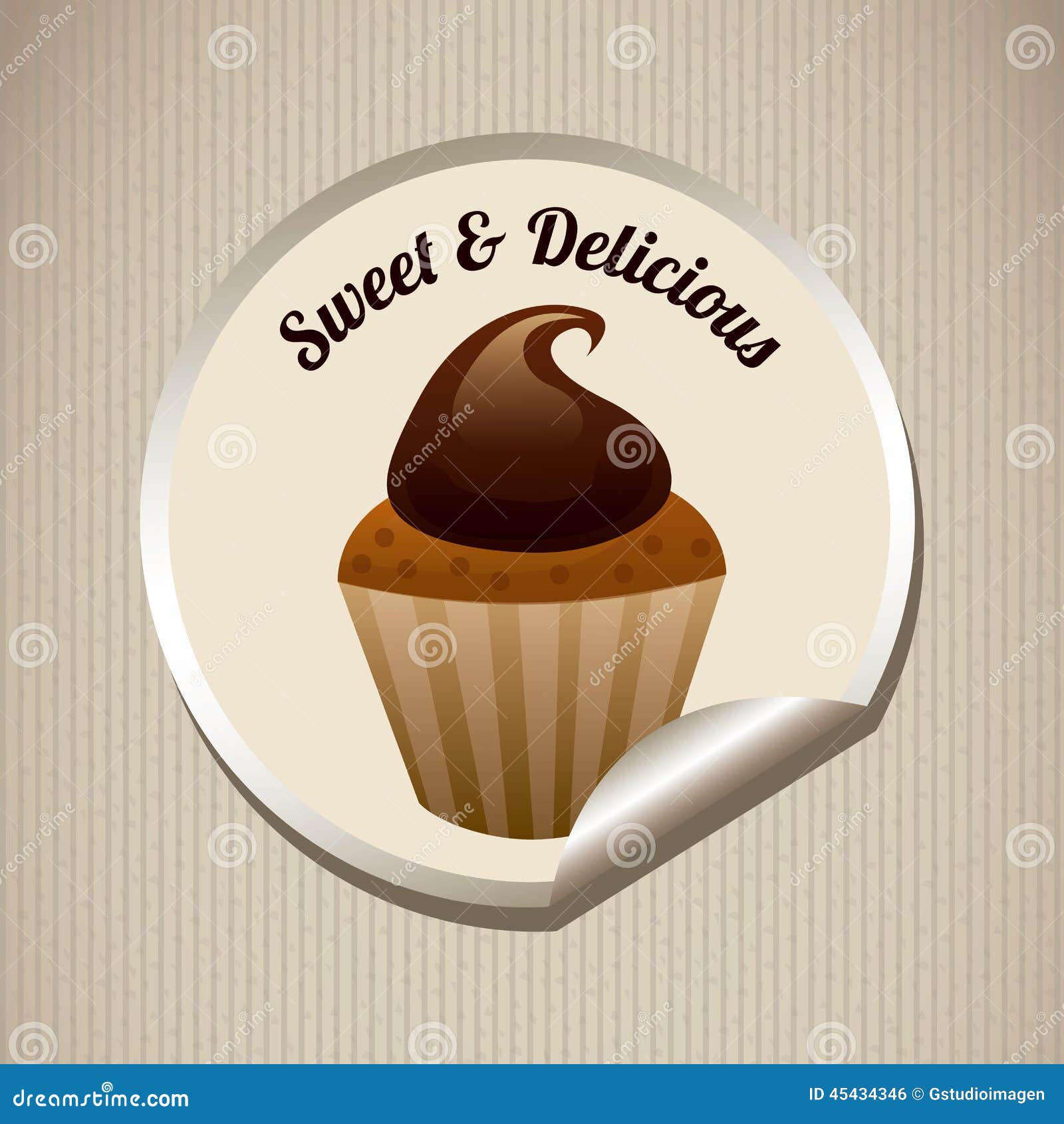 Pastry design stock vector. Illustration of cream, bakery - 45434346