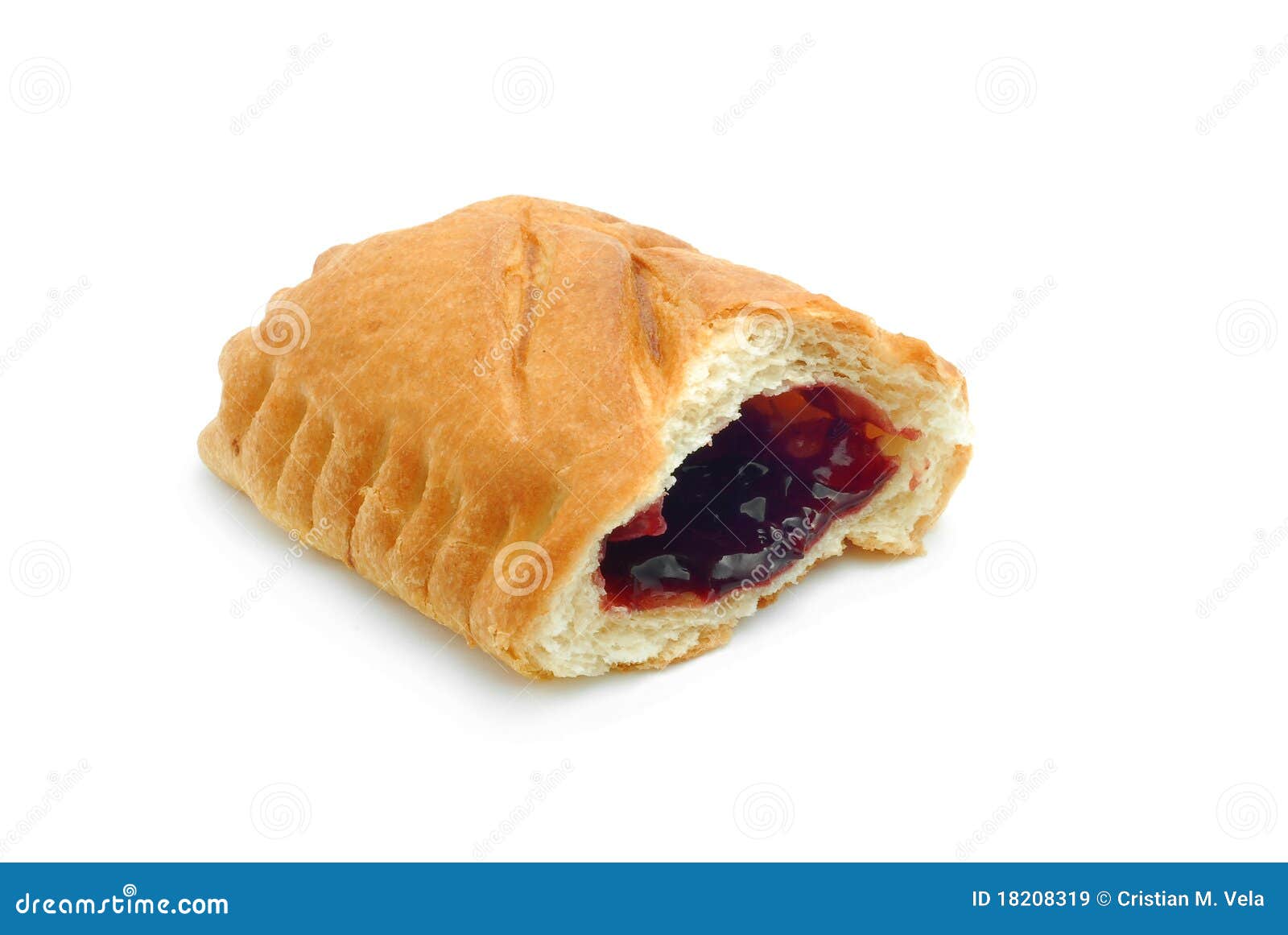 Pastry with jam stock image. Image of crust, puff, stuffed - 18208319